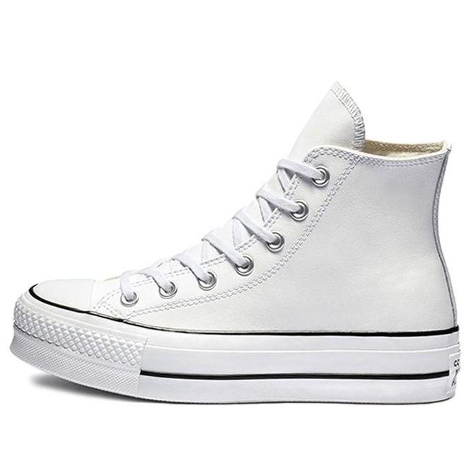 Converse Chuck Taylor All Star Platform Clean Leather High Top Thick ...