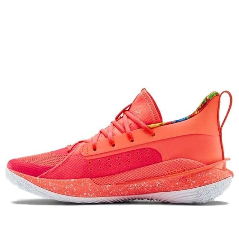 Under Armour Sour Patch Kids X Curry 'Peach Plasma' in Red for Men | Lyst