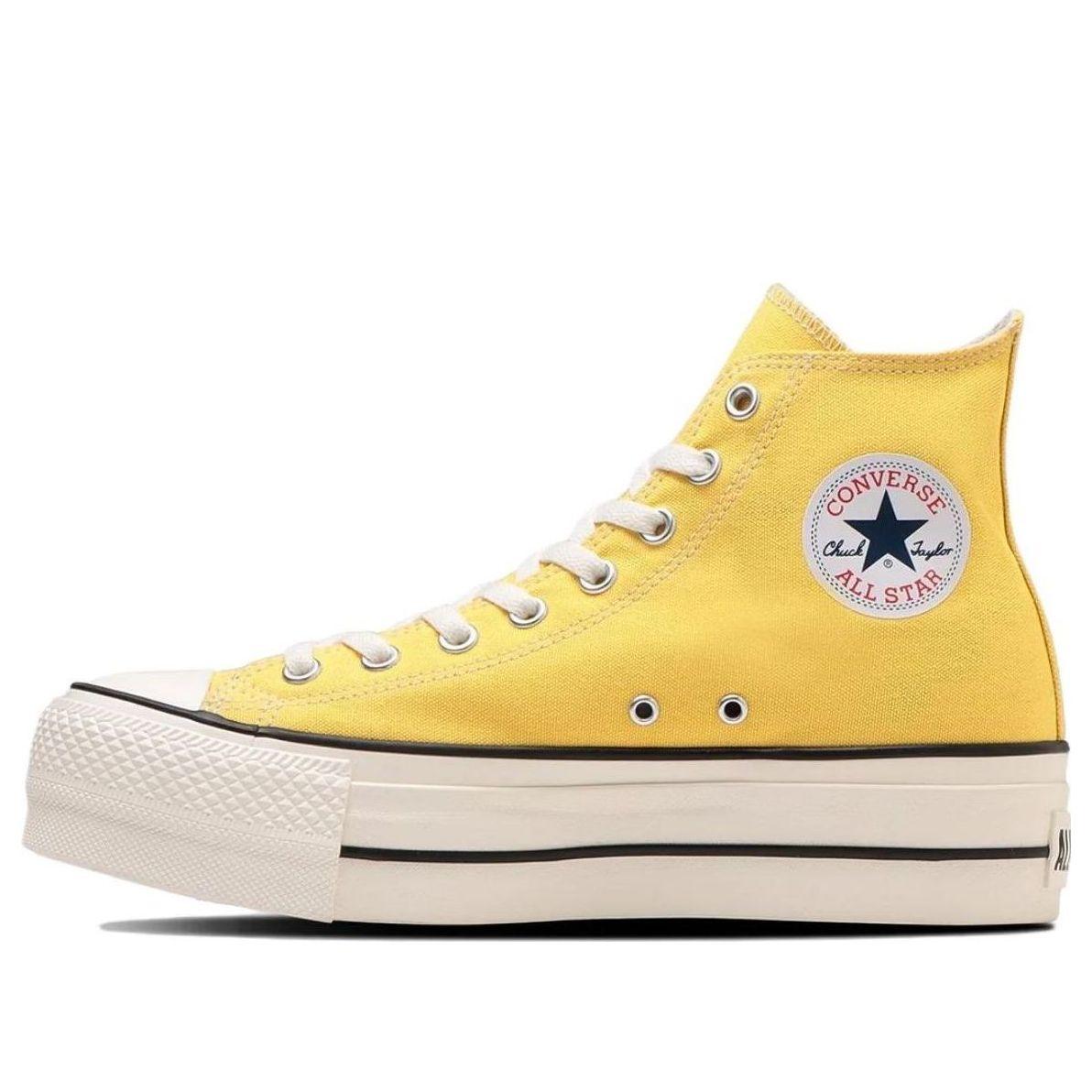 Converse All Star Lifted High Top in Yellow for Men | Lyst