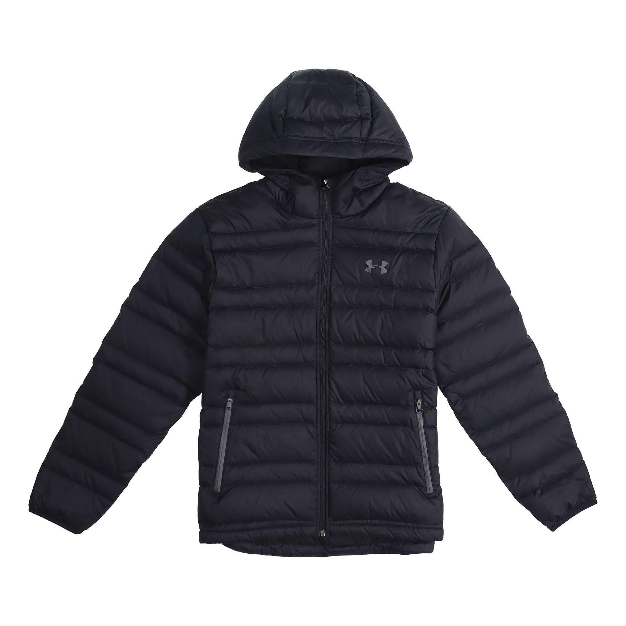Under Armour Down Hooded Winter Jacket in Blue for Men | Lyst