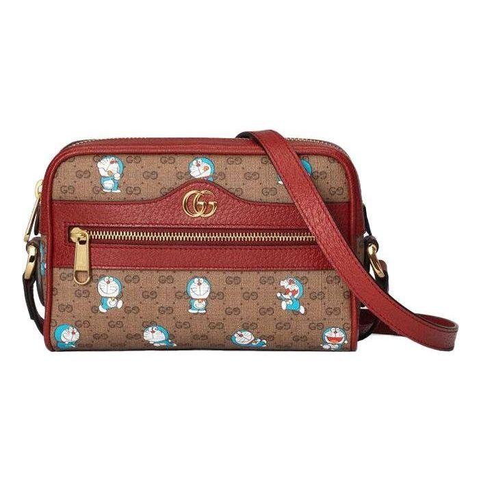 Gucci X Doraemon Mini Bag 'Ebony' in Red for Men | Lyst