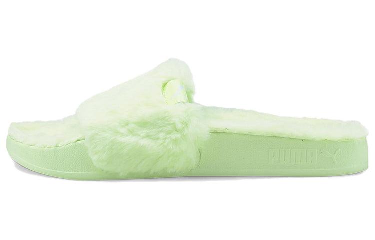 Puma green slippers store