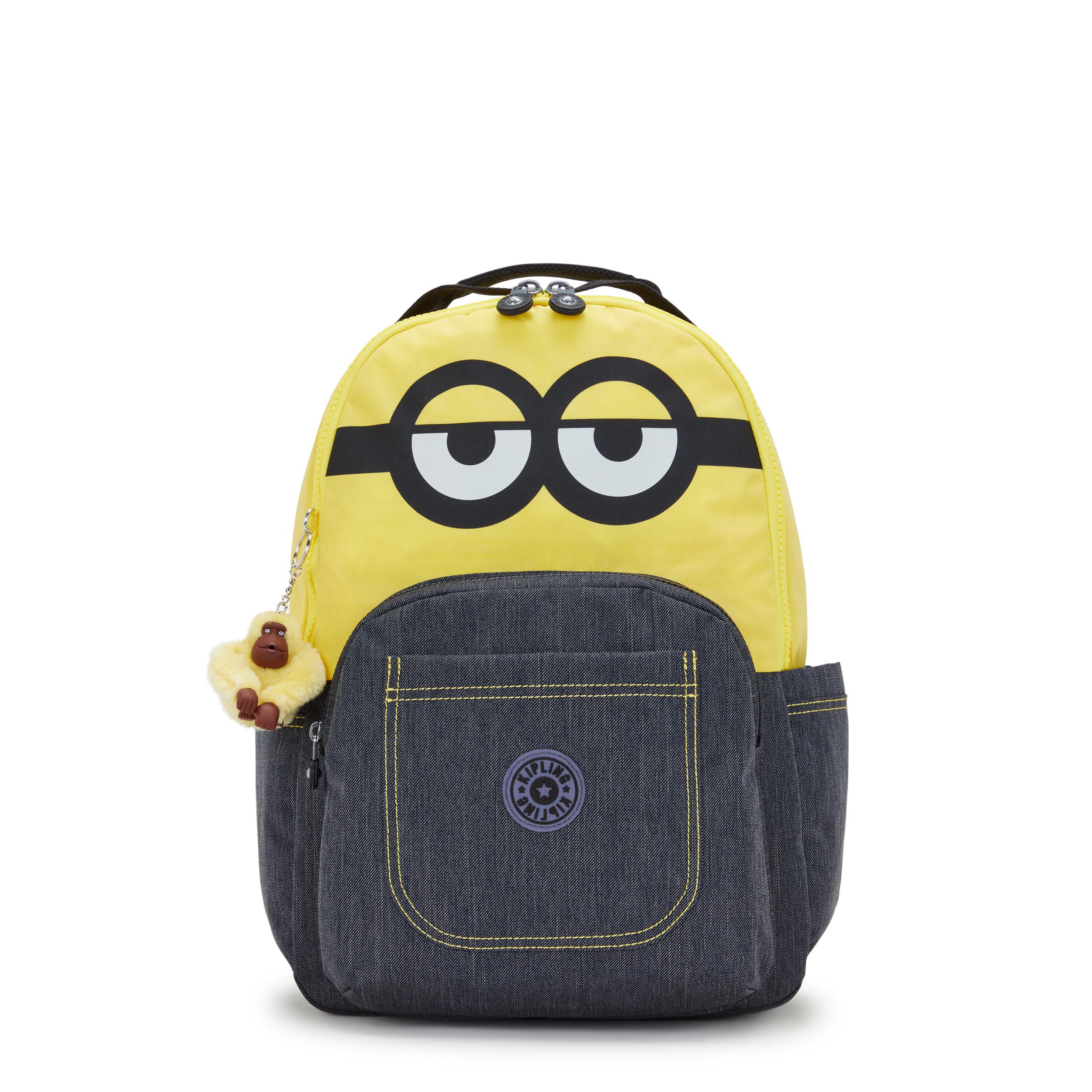 Kipling Backpack Seoul Minion Jeans Bl Large in Blue | Lyst UK
