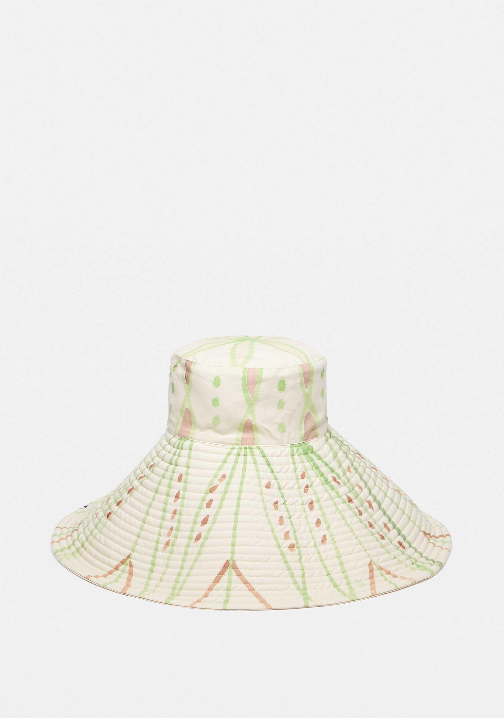 Romualda Cotton Hand Painted Granada Grande Hat in Natural | Lyst