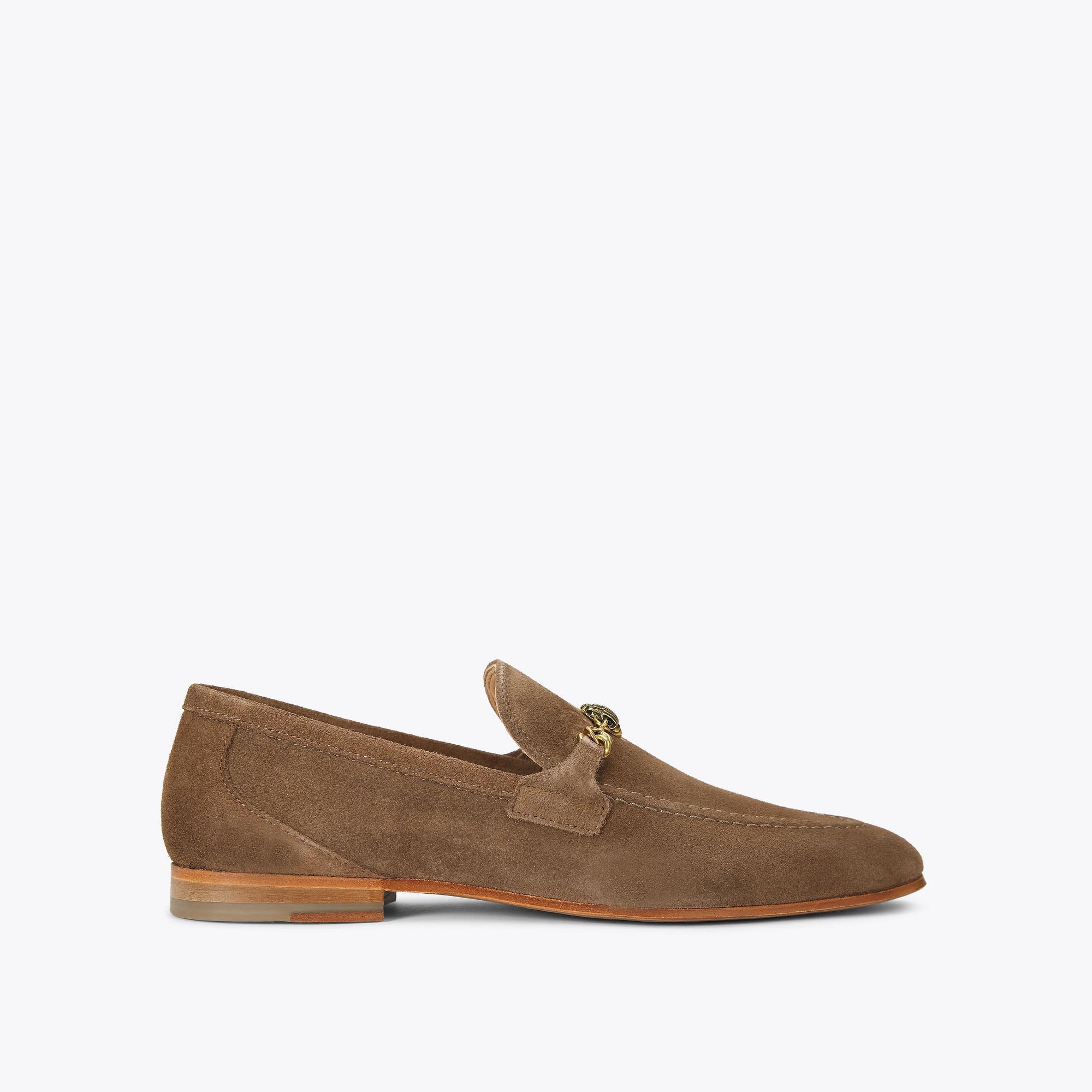 Kurt Geiger Kurt Geiger Flats Loafer Suede Leather Ali in Brown for Men ...