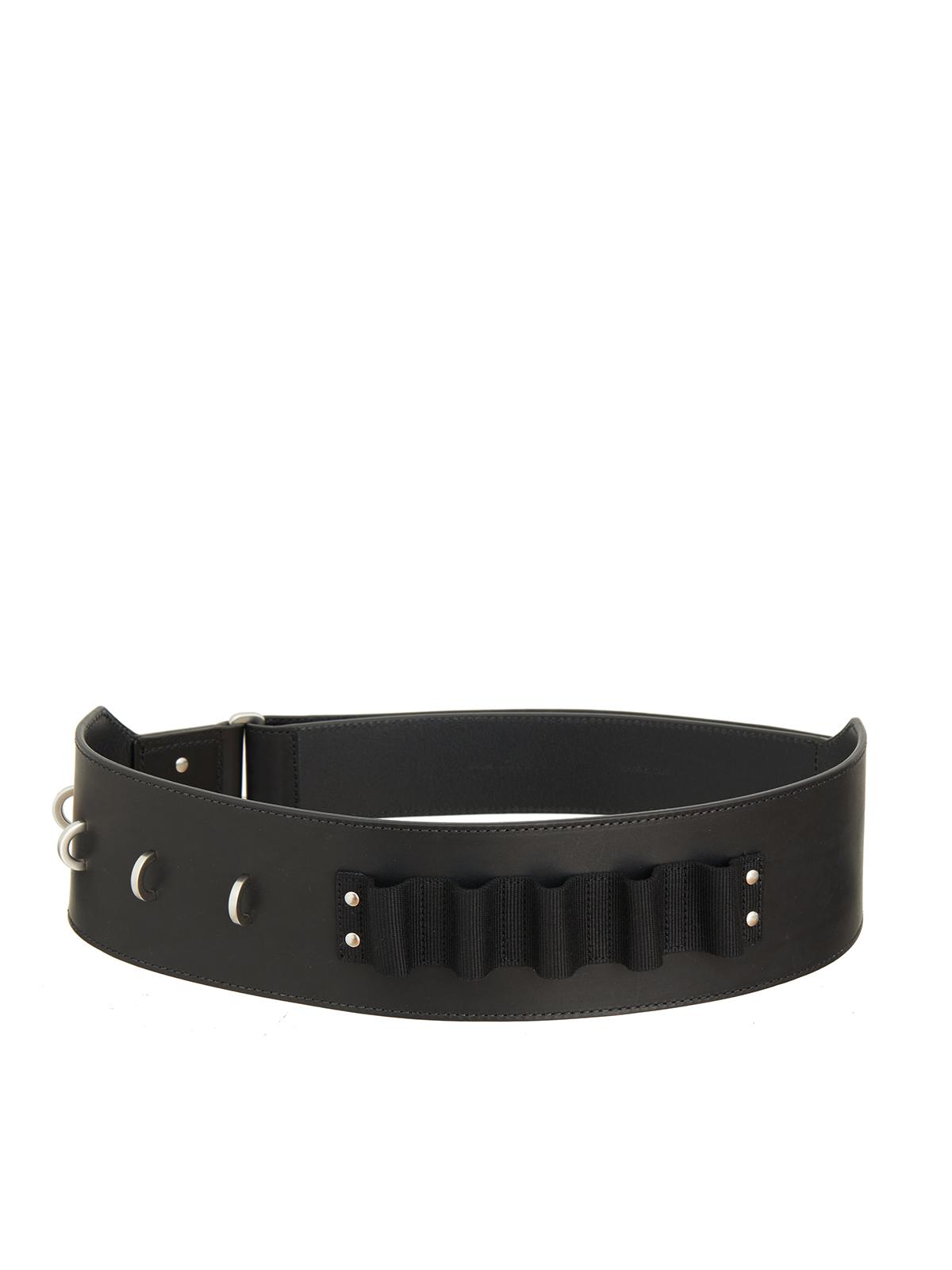 Rick Owens Rigid Belt With Adjustable Cinch Strap And Brass Rivet ...