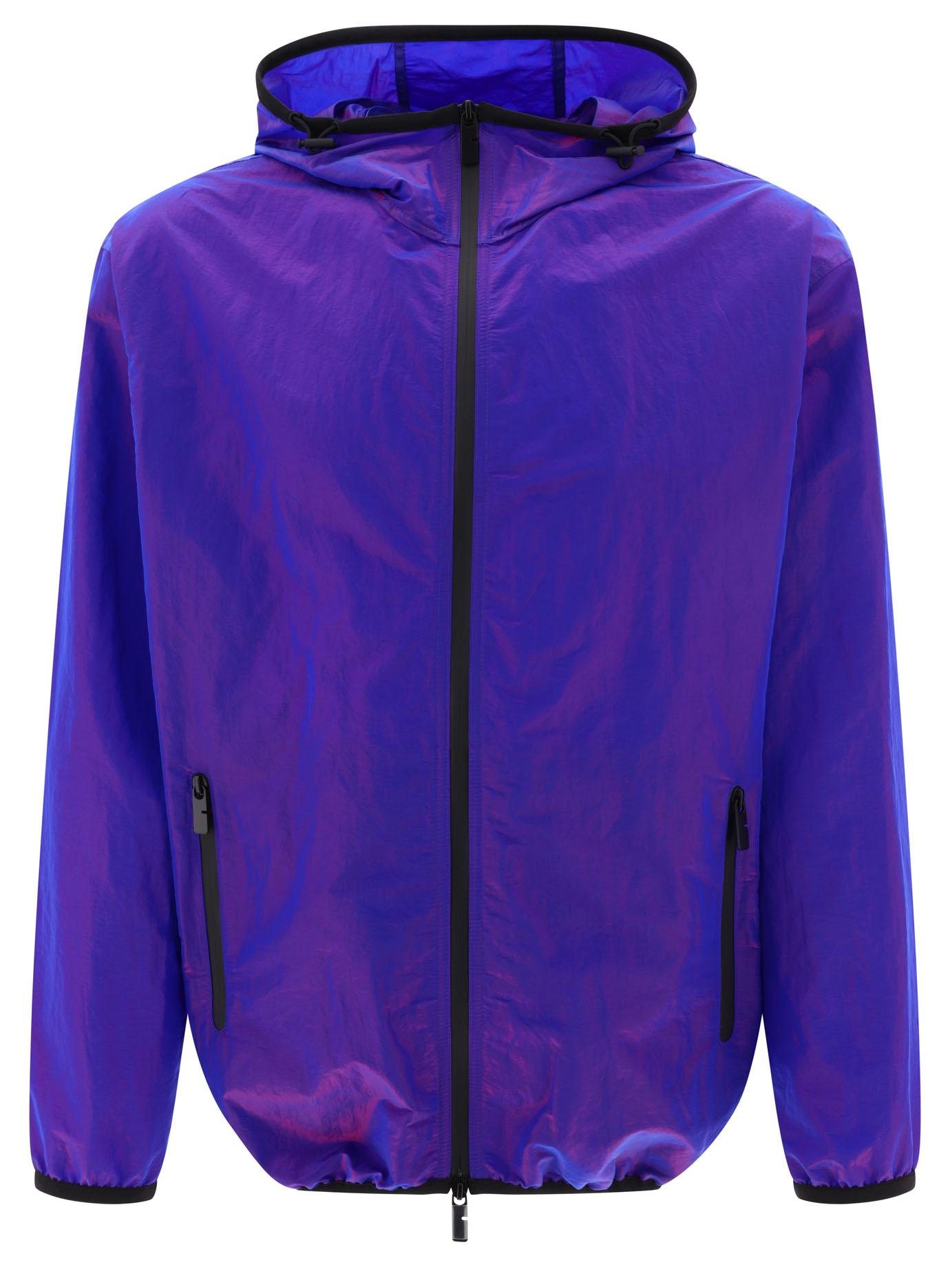 Burberry Stylish Iridescent Lightweight Jacket For in Blue for Men | Lyst