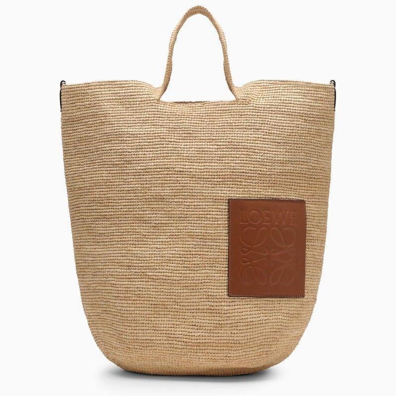 Loewe Handbag With Natural Raffia And Leather Details | Lyst