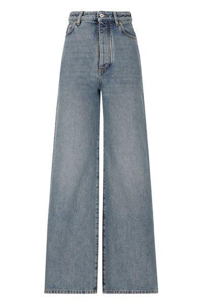 Loewe High-Waisted Denim Jeans For in Blue | Lyst