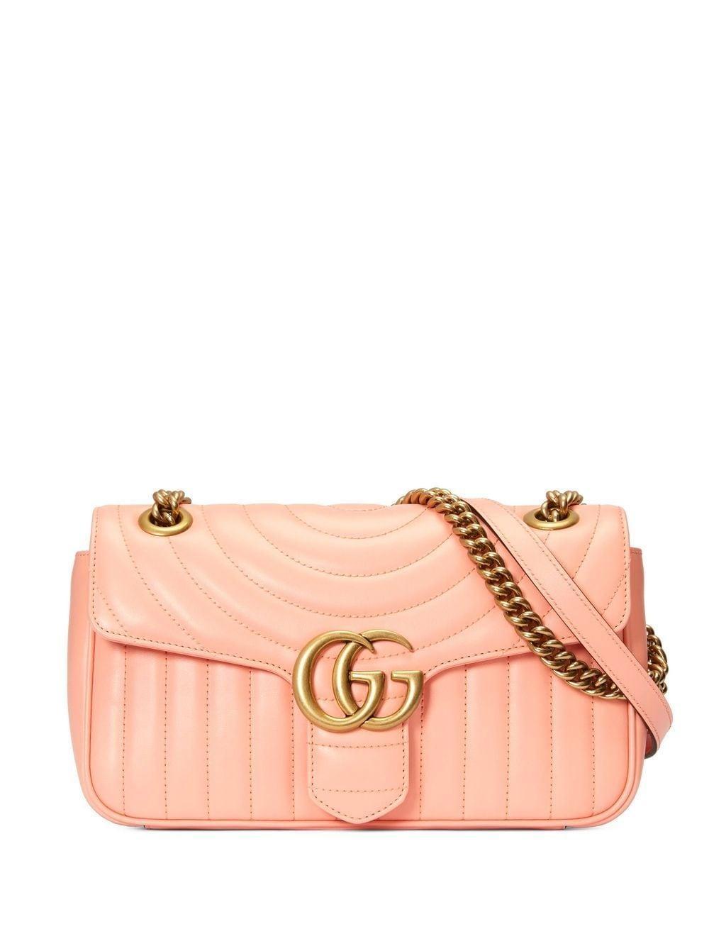 Gucci Peach Chic Leather Mini Shoulder Bag Ss23 For in Pink | Lyst