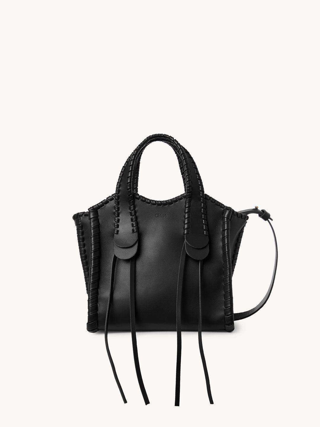 Chloé Mini Caramel Tote Handbag in Black | Lyst