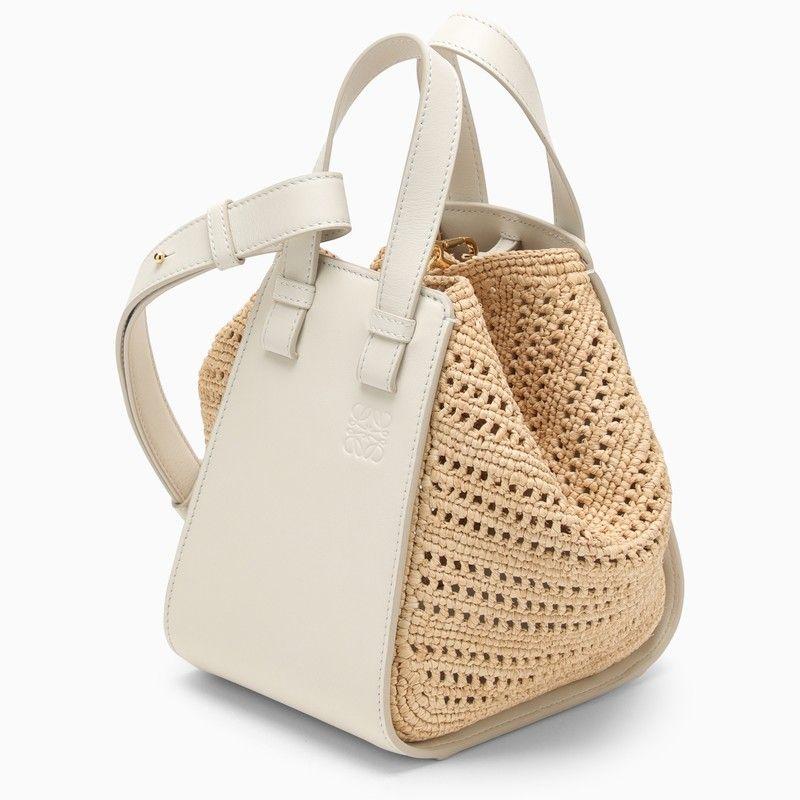 Loewe Natural/ Raffia And Leather Handbag For | Lyst