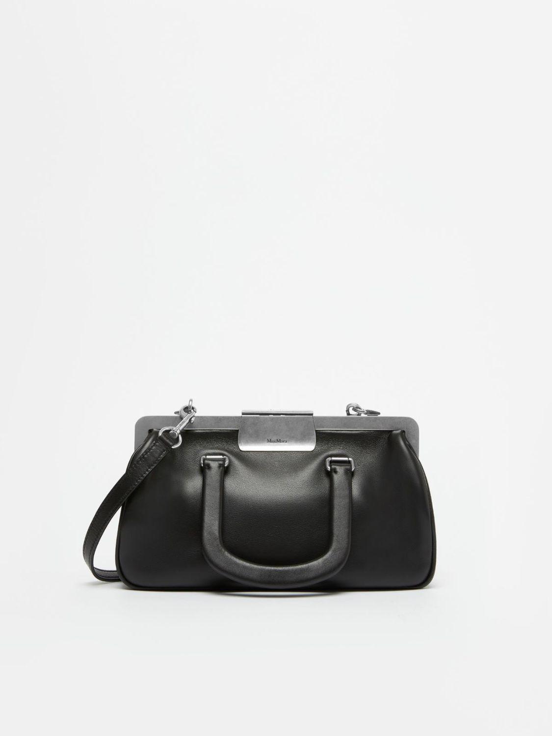 Max Mara Elegant Clasp Handbag in Black | Lyst