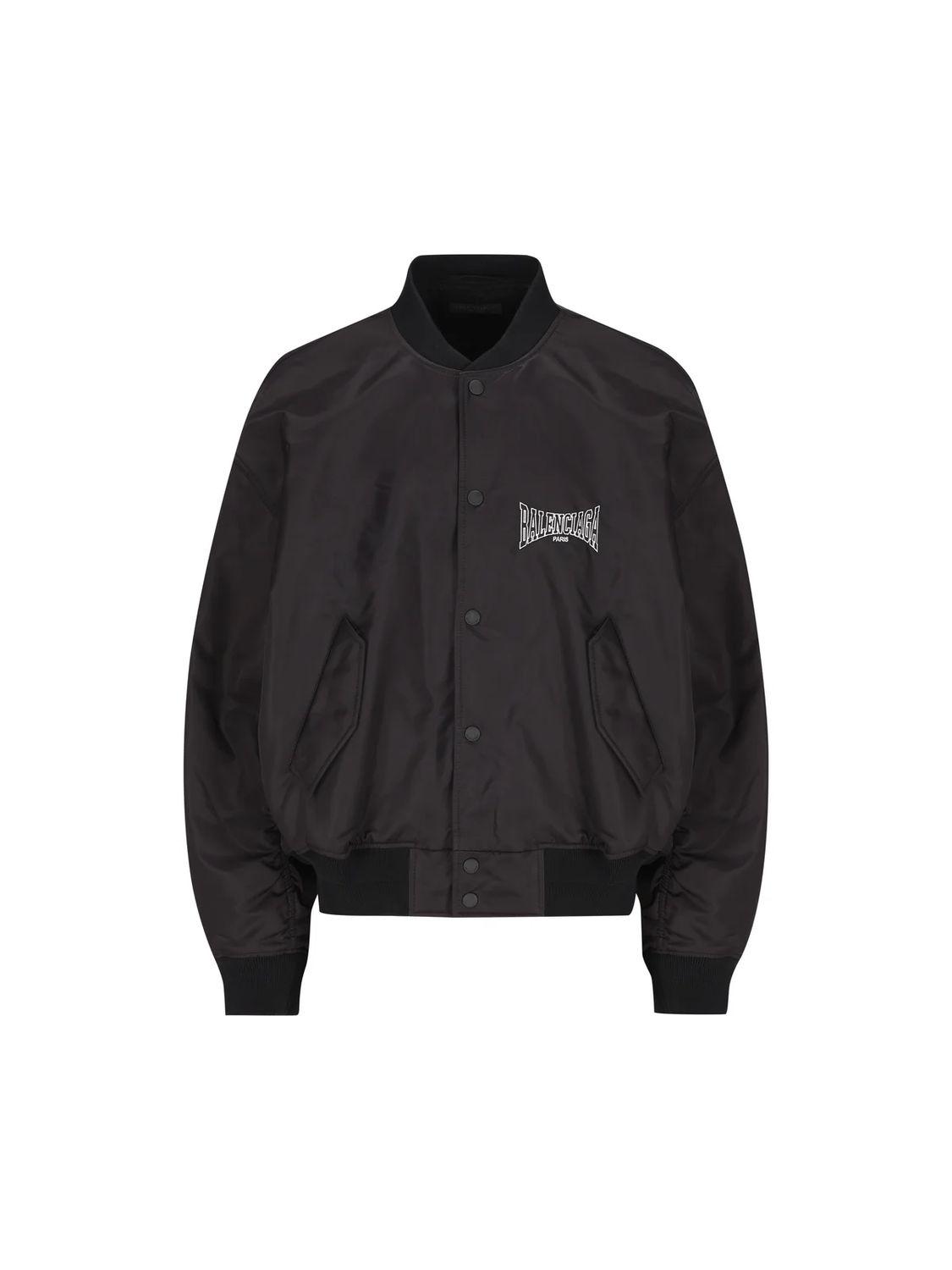 Balenciaga Varsity Jacket in Black for Men | Lyst