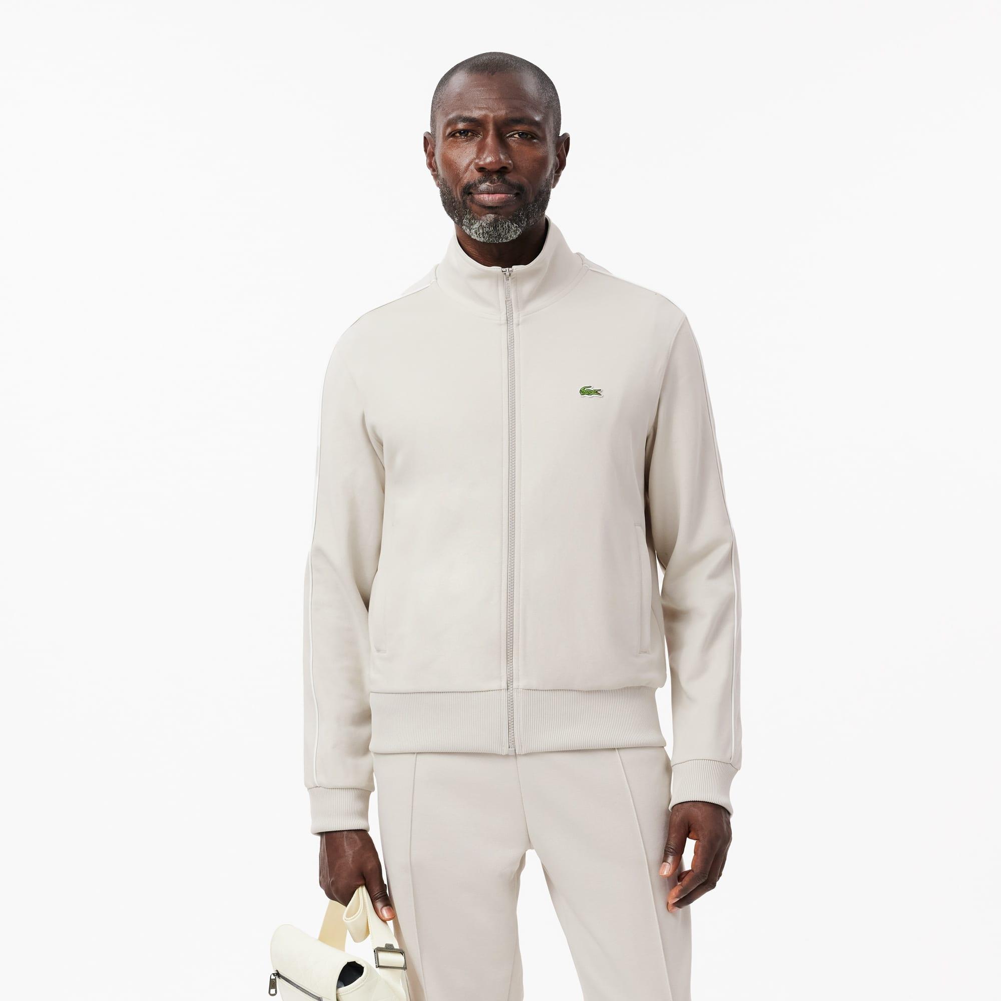 Lacoste Paris Piquã Zip-Up Track Jacket in Natural for Men | Lyst