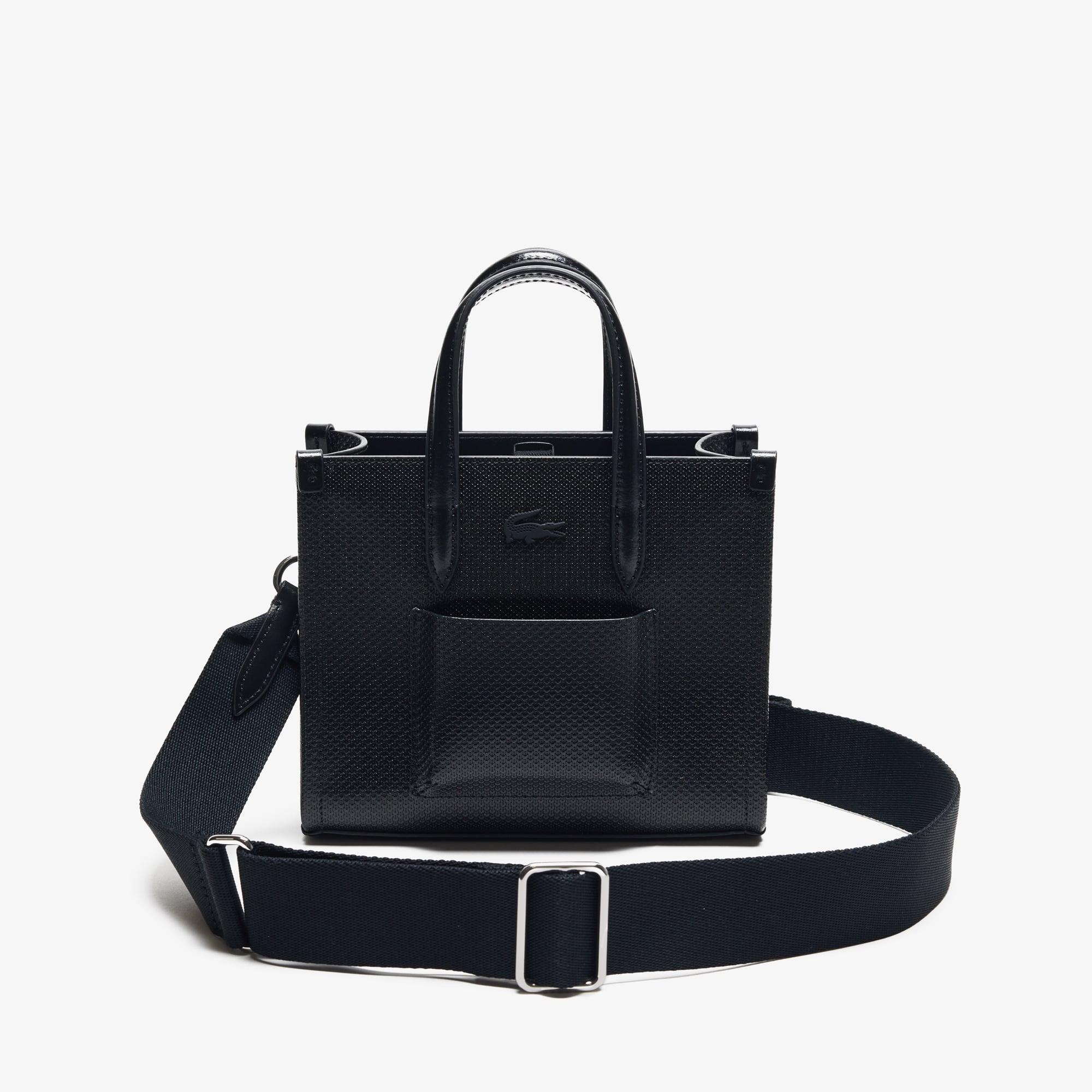 Lacoste Mini Chantaco Leather Tote in Blue | Lyst