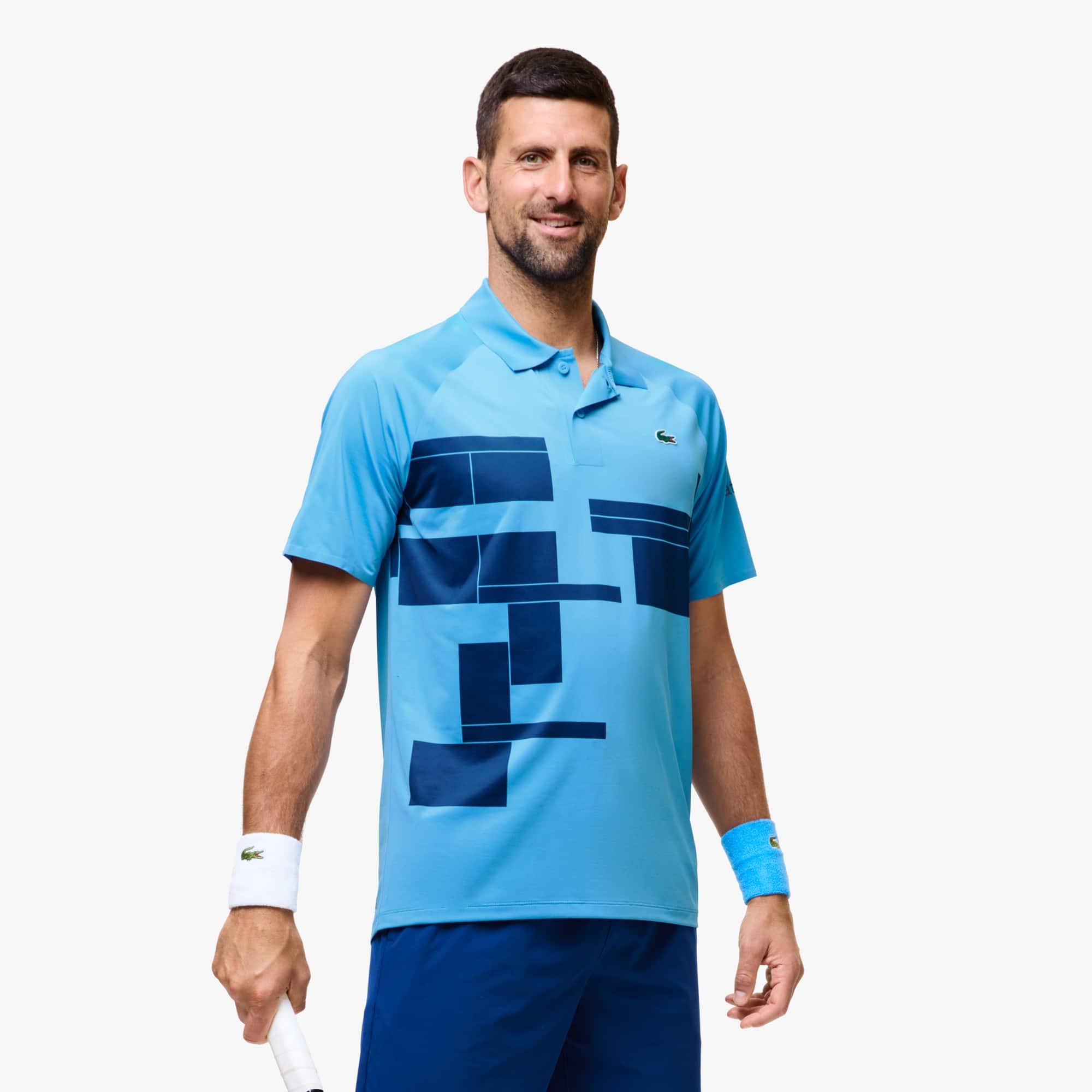 Lacoste Tennis X Novak Djokovic Regular Fit Player Polo in Blue for Men ...