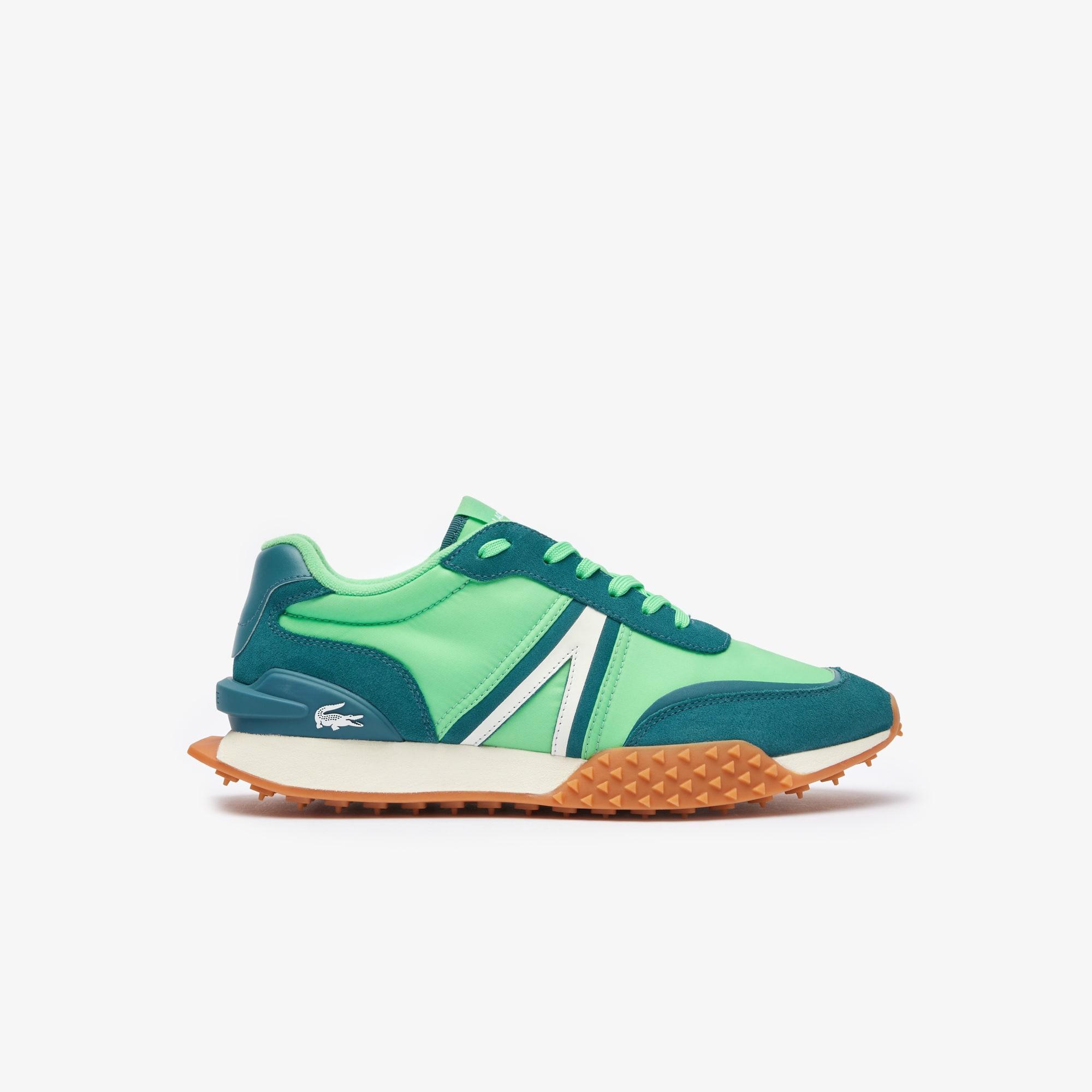 Lacoste L-Spin Deluxe Contrasted Sneakers in Green for Men | Lyst