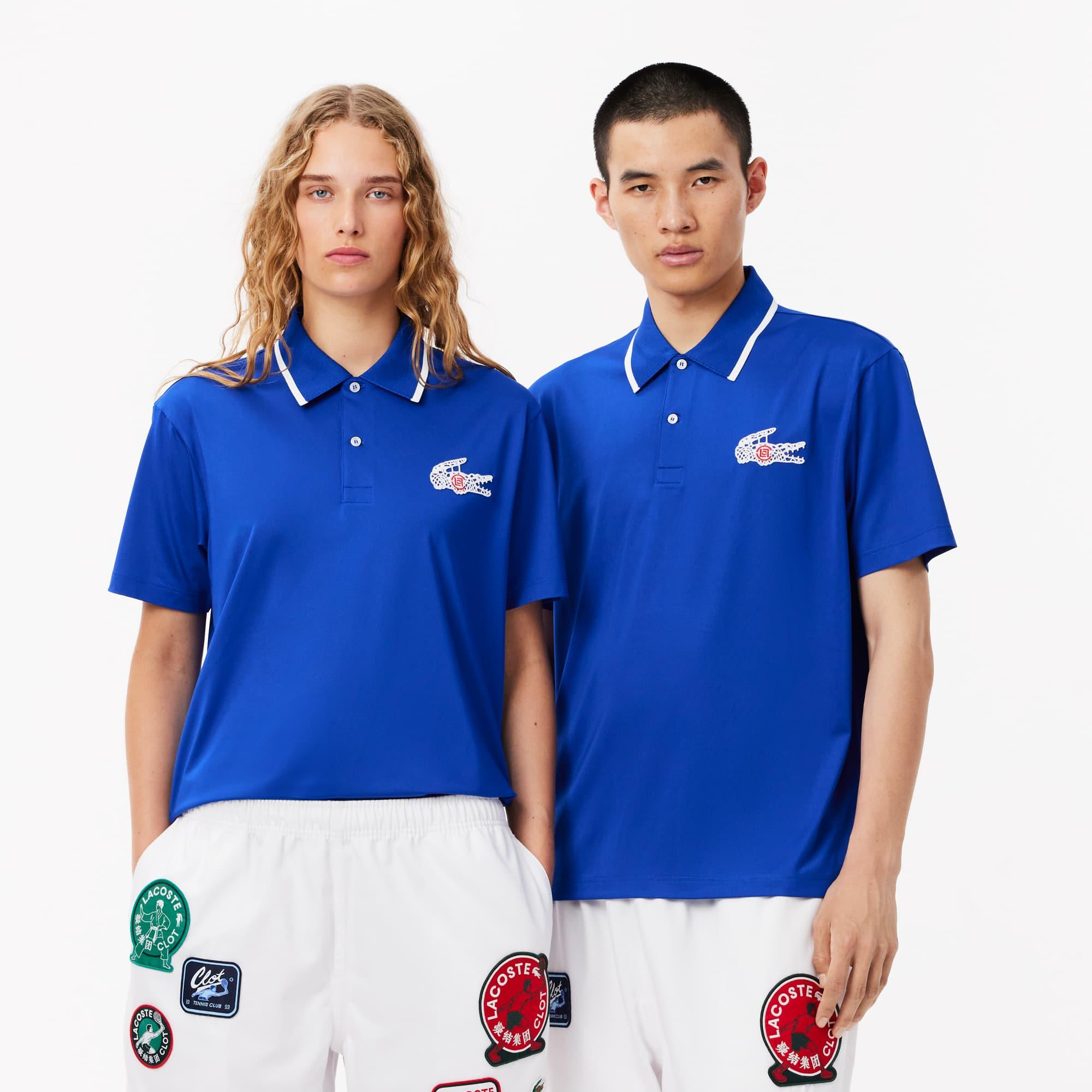 Lacoste X Clot Loose Fit Ultra Dry Jersey Polo in Blue | Lyst