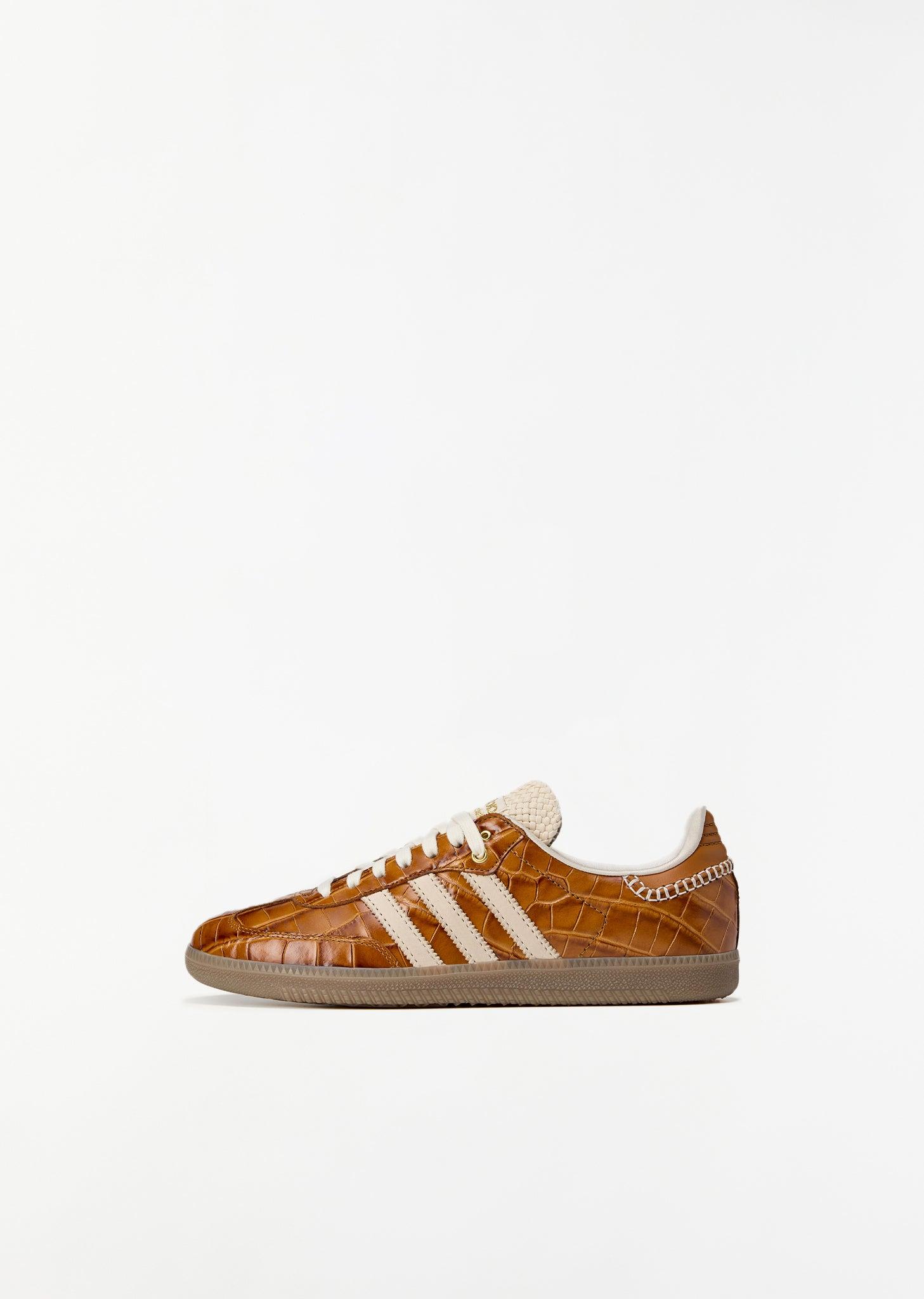 adidas Wb Samba Croc Embossed in White | Lyst