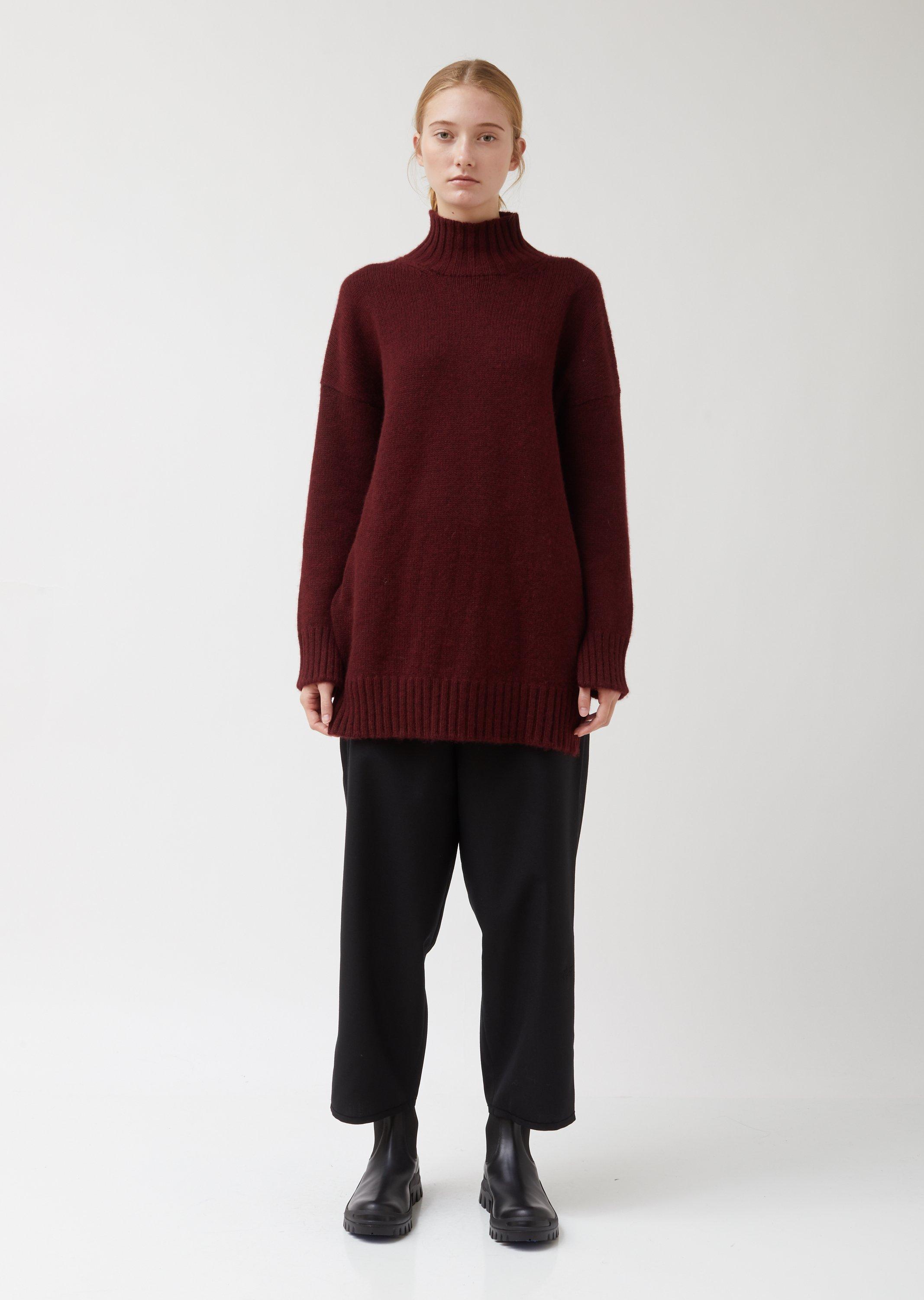 Pringle of Scotland Cozy Cashmere Roll Neck Sweater in Burgundy (Purple ...