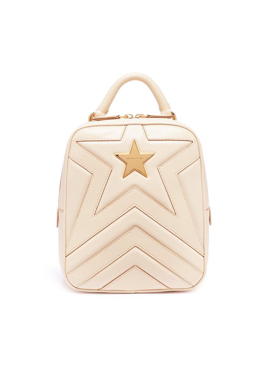 White Faux Leather Mini Backpack | IUCN Water