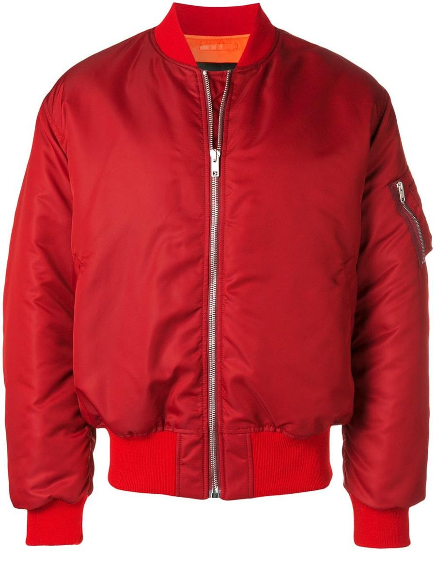 CALVIN KLEIN 205W39NYC Synthetic Red Bomber Jacket for Men - Lyst