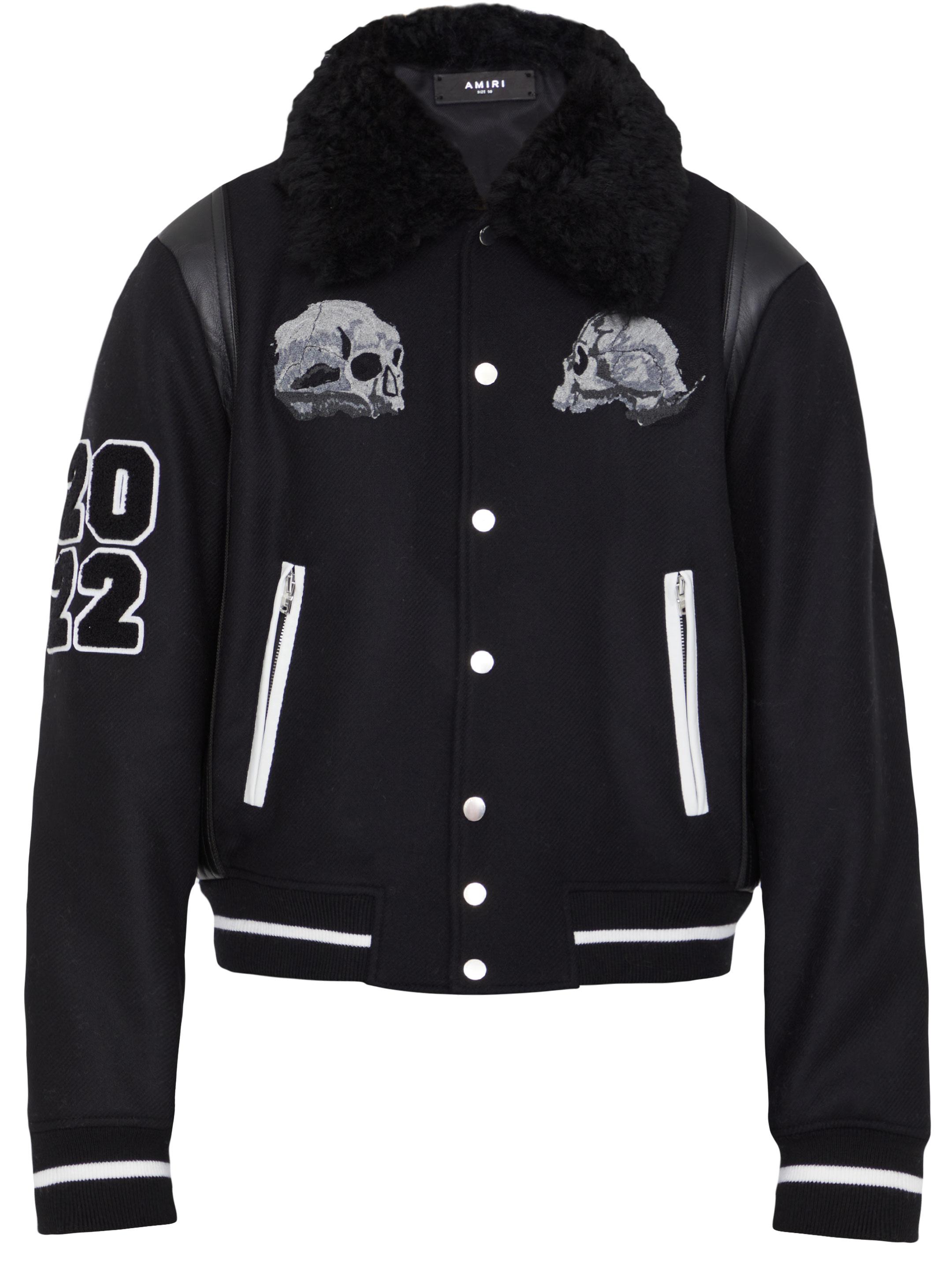 Amiri Skull Bomber Jacket in Black for Men | Lyst