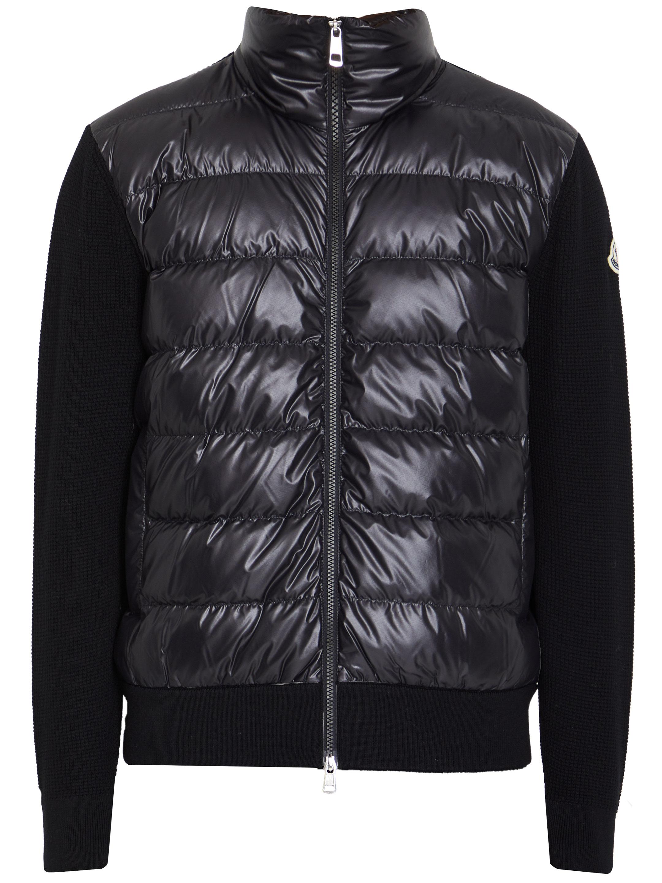 Moncler Tricot Cardigan in Black for Men | Lyst