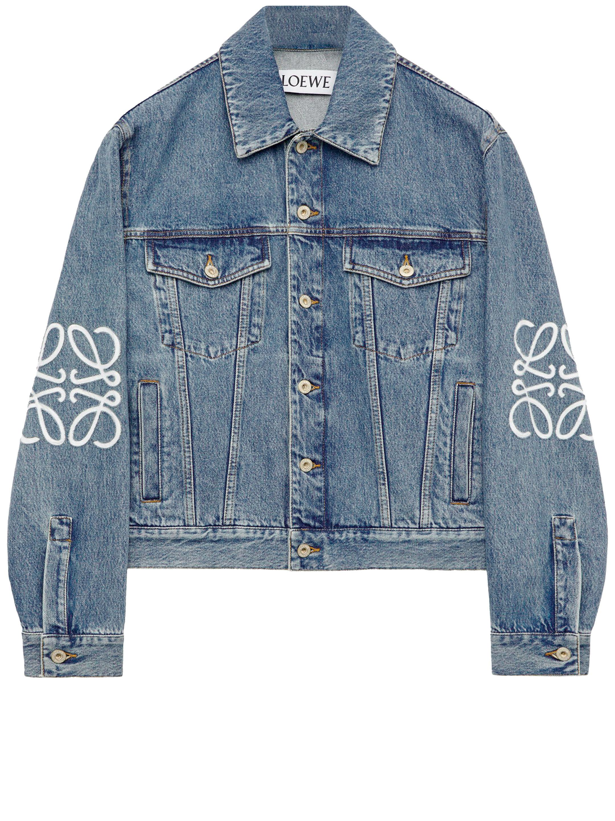 Loewe Anagram Jacket In Denim in Blue for Men | Lyst