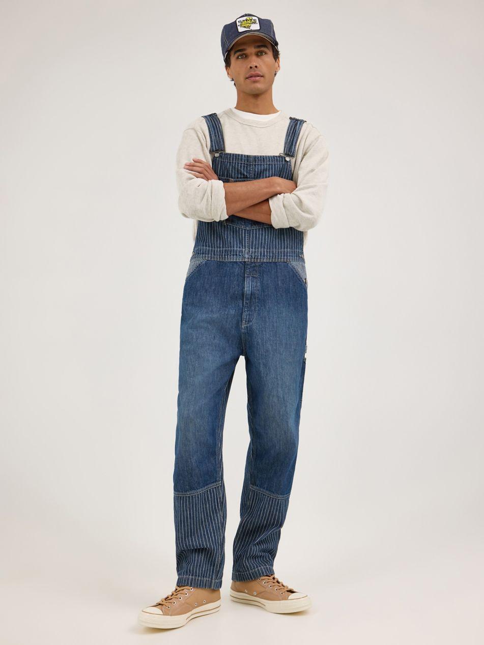 Lee Jeans Mens Patchwork Slouch Bib Overall in Blue for Men | Lyst