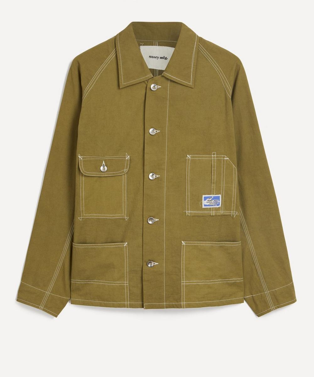 STORY mfg. Railroad Jacket in Green for Men | Lyst