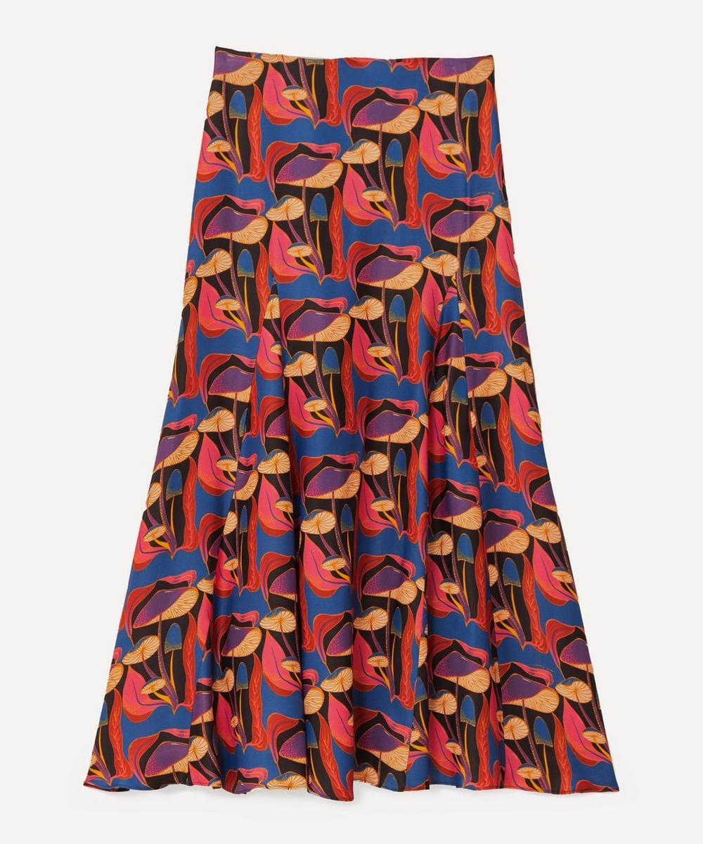 FARM Rio Wild Mushrooms Maxi Skirt in Red | Lyst