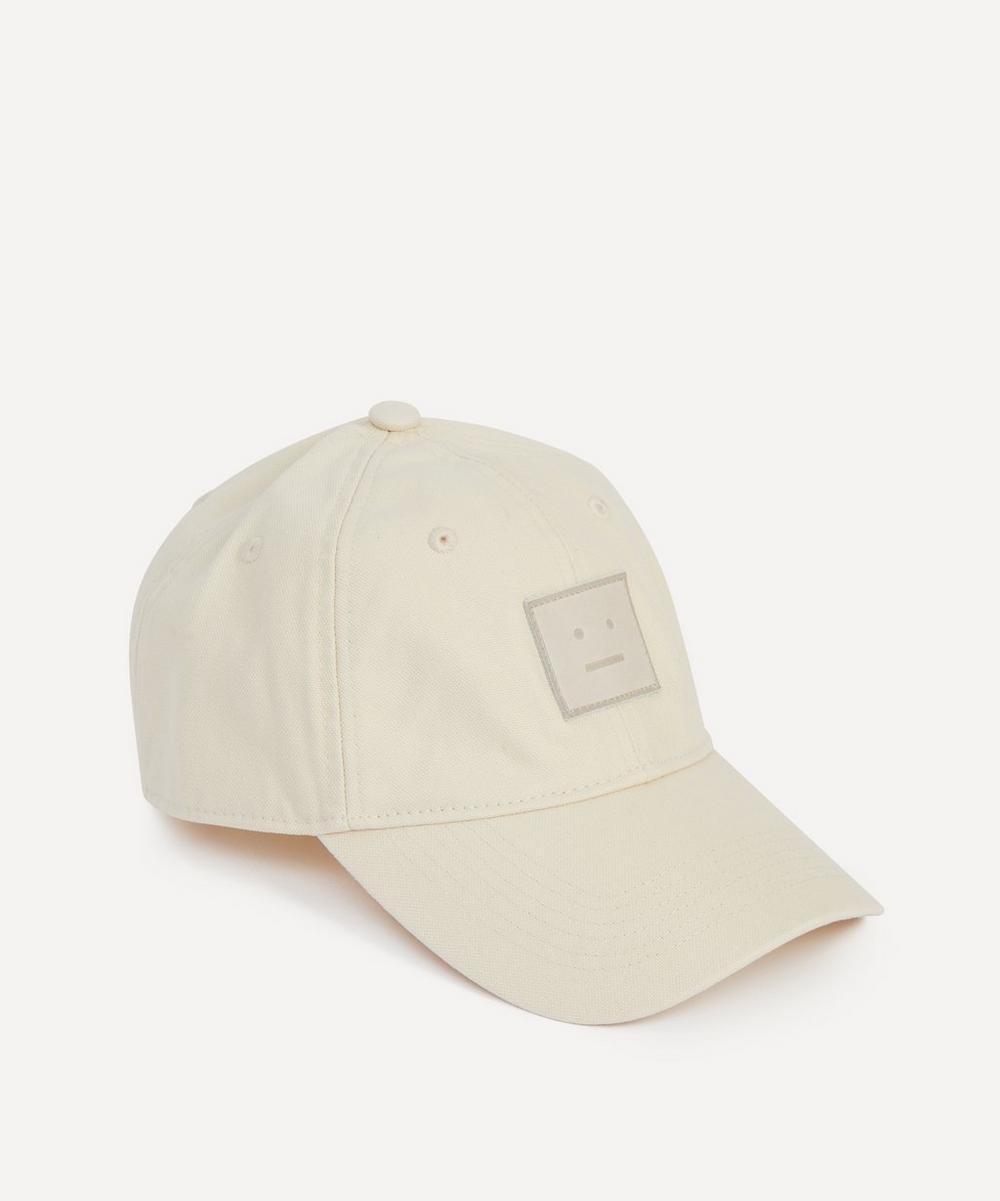 Acne Studios Face Logo Patch Cap in Natural | Lyst