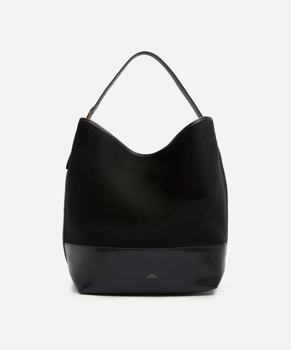 TOTEME Belted Double Tote Bag Luxury Gift in Black | Lyst