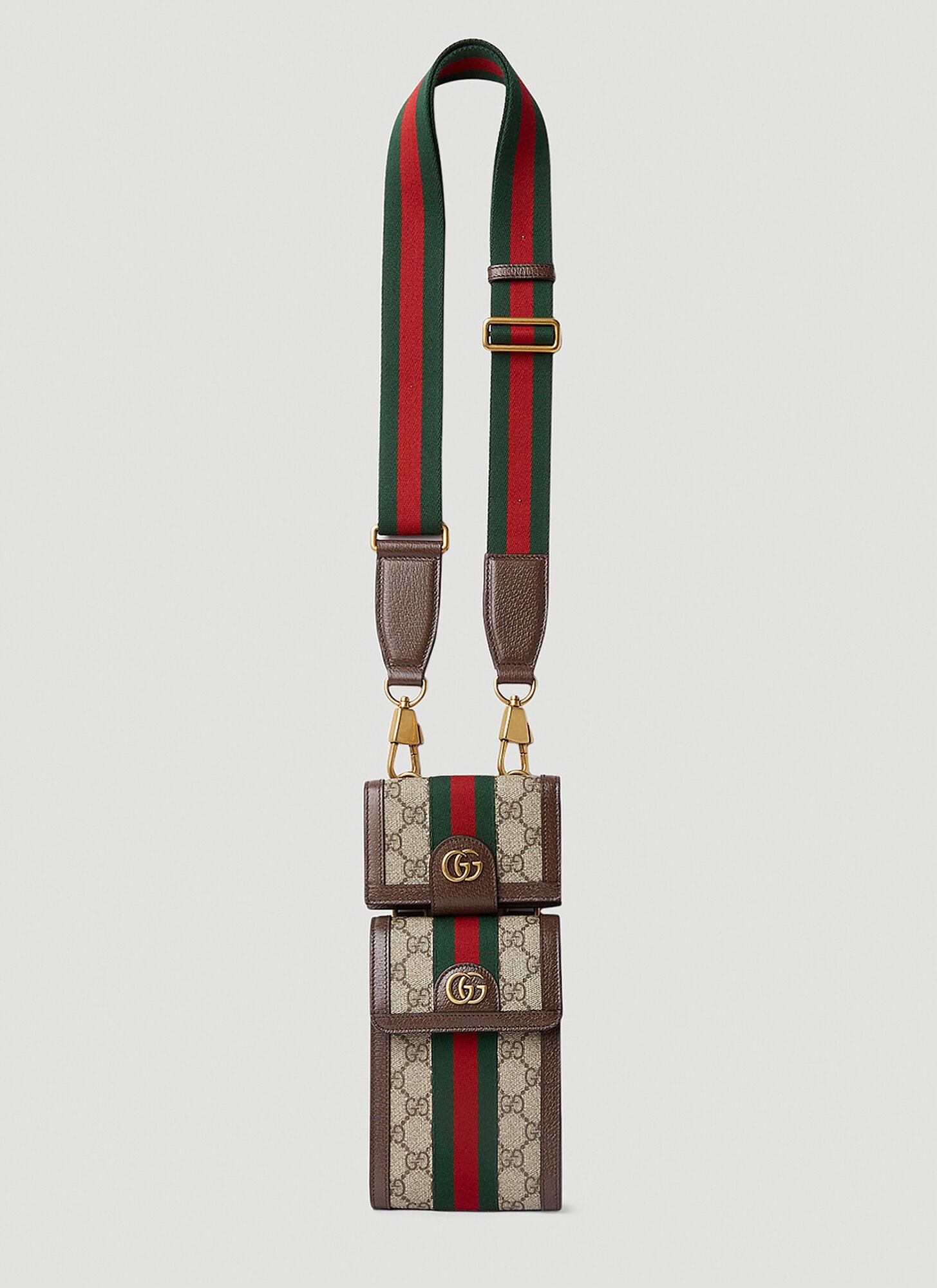 Gucci Ophidia Double Pouch Crossbody Bag in White for Men | Lyst