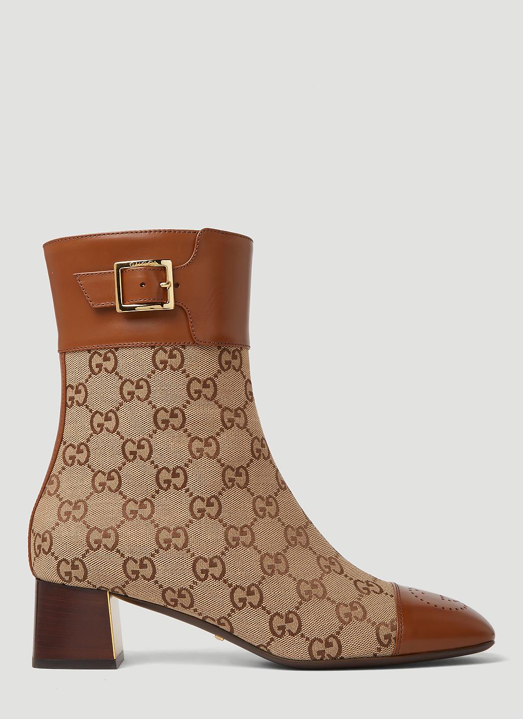 Gucci GG Ankle Boots in Brown for Men | Lyst