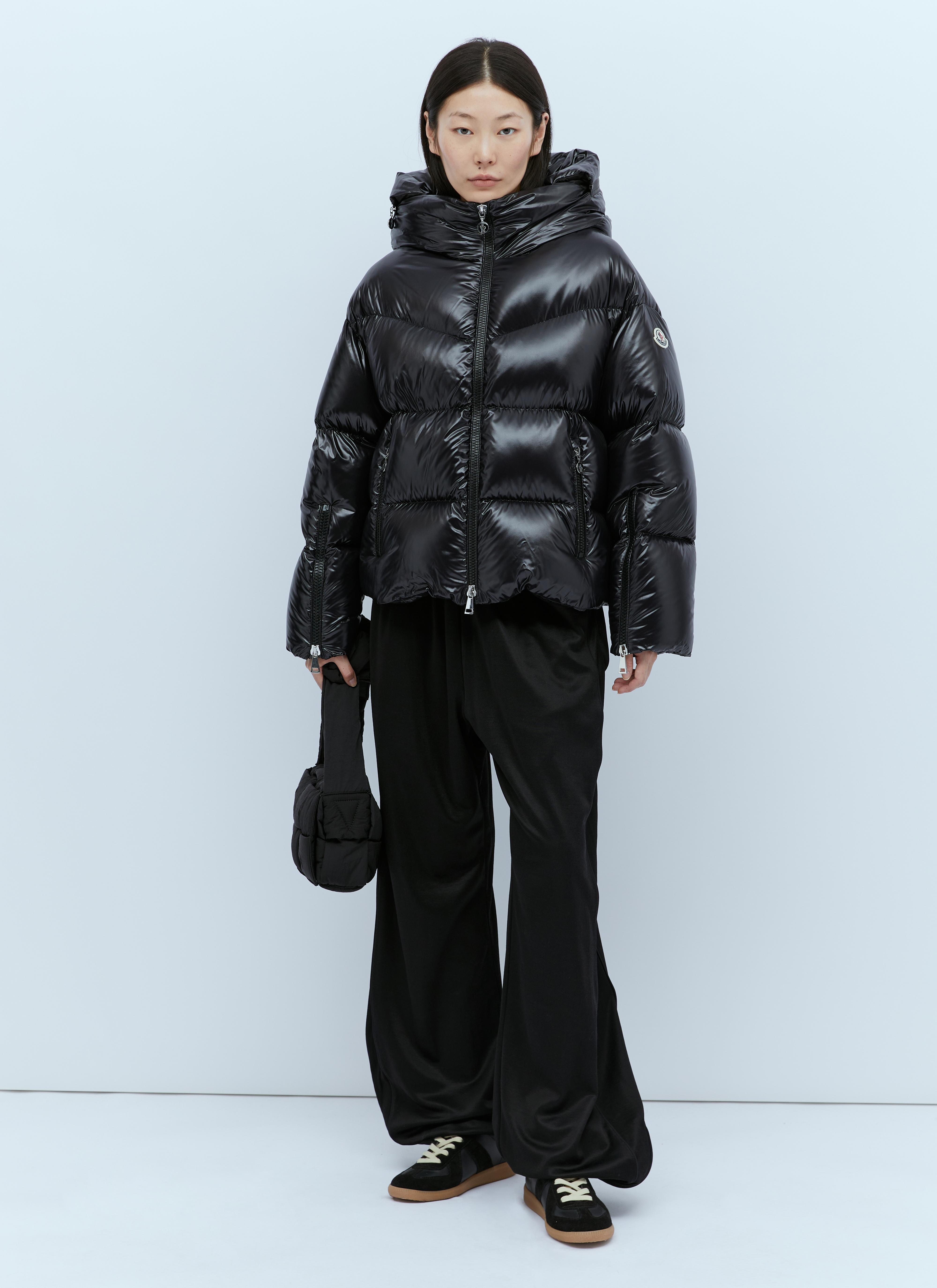 Moncler Black Huppe Down Jacket