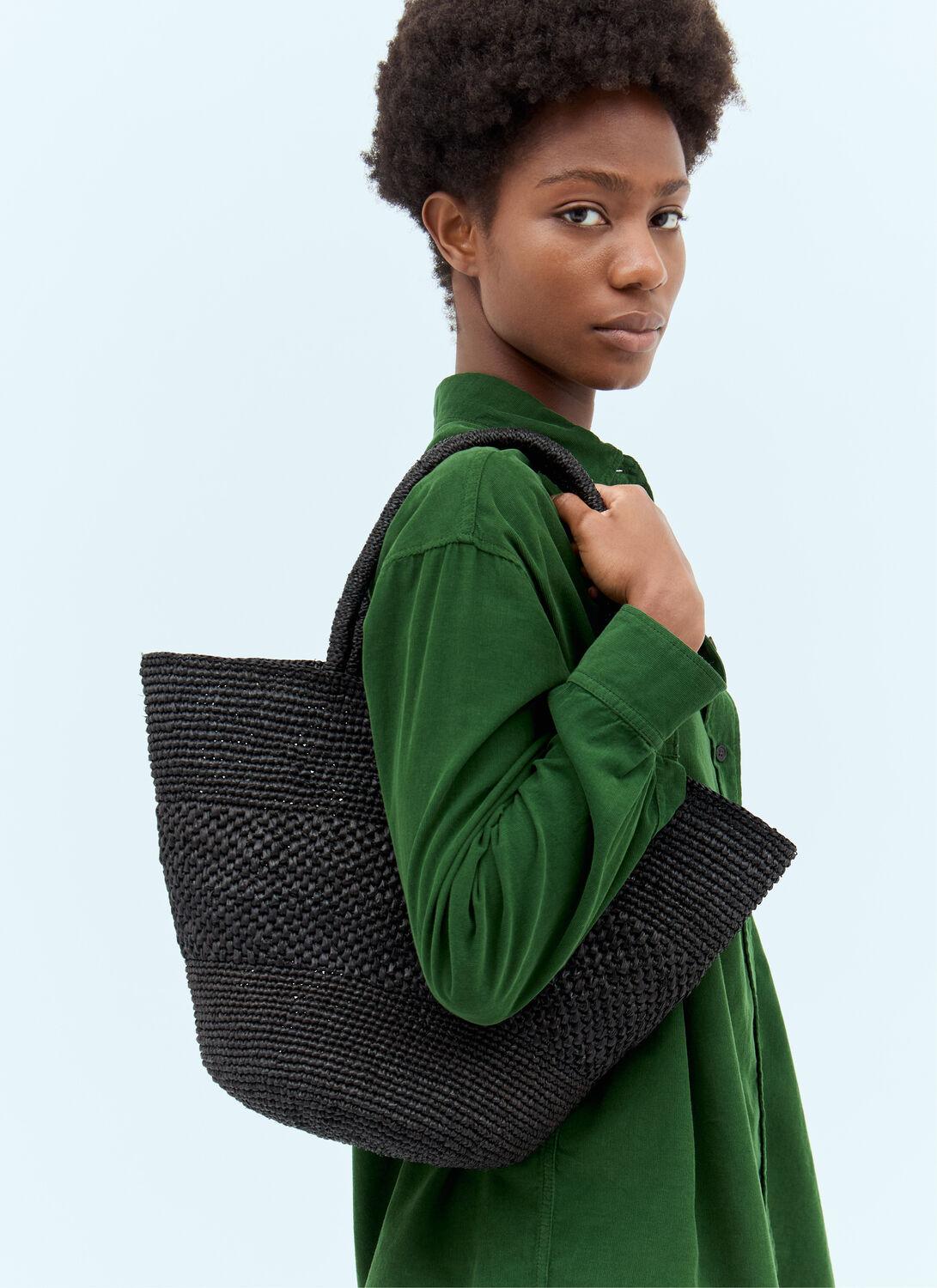 The Row Emilie Raffia Handbag in Green | Lyst