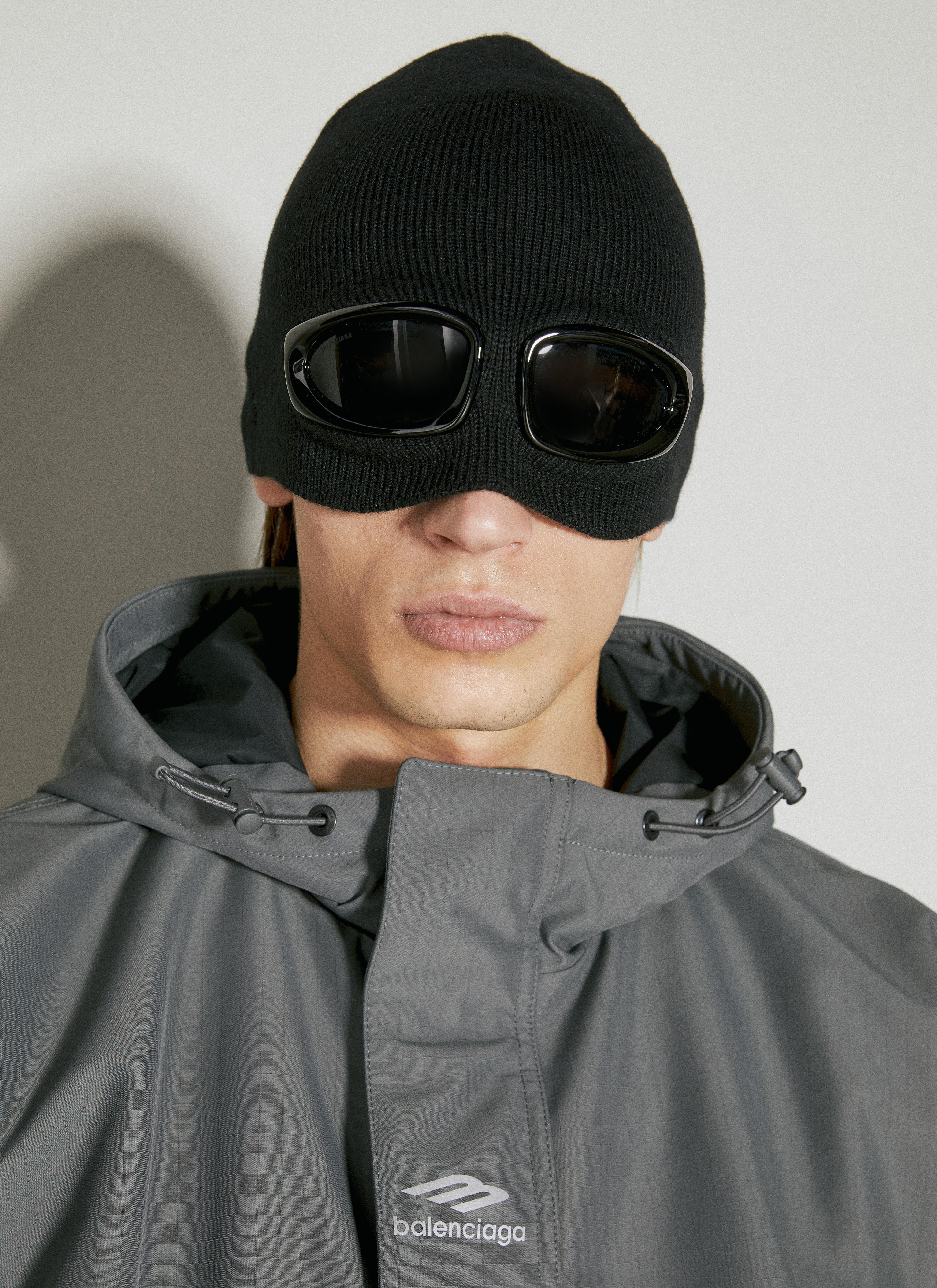 Balenciaga 3B Sports Icon Goggle Beanie Hat in Black for Men Balenciaga 3B Sports Icon Goggle Beanie Hat in Black for Men