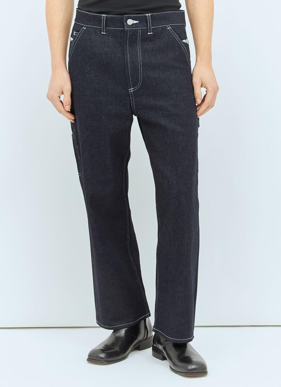 Junya Watanabe Topstitched Carpenter Jeans in Blue for Men | Lyst