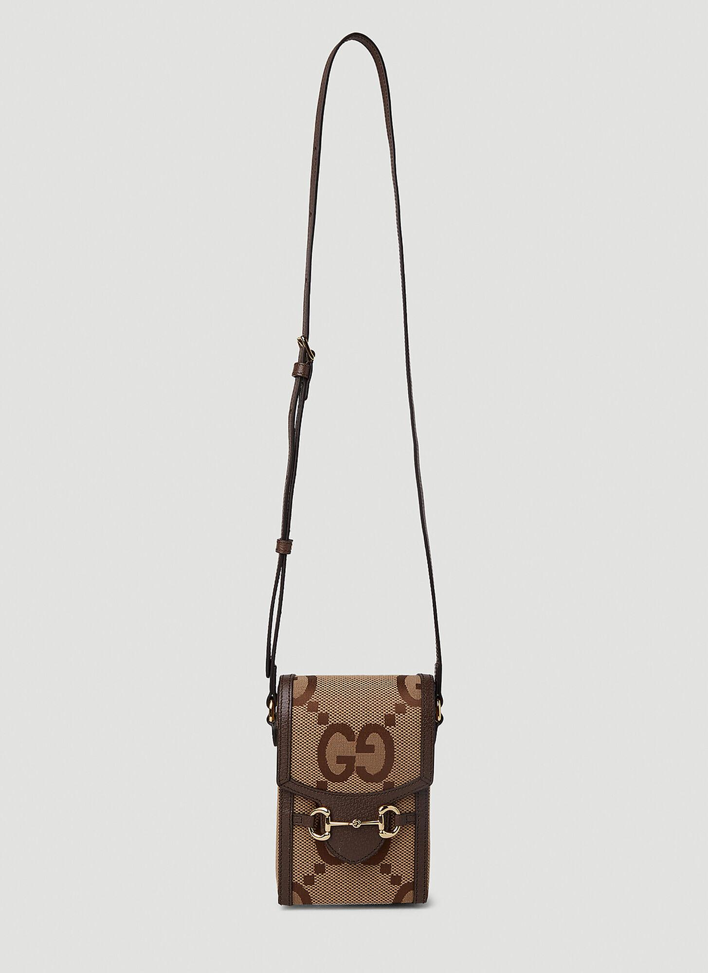 Gucci Jumbo GG Mini Phone Holder in White for Men | Lyst