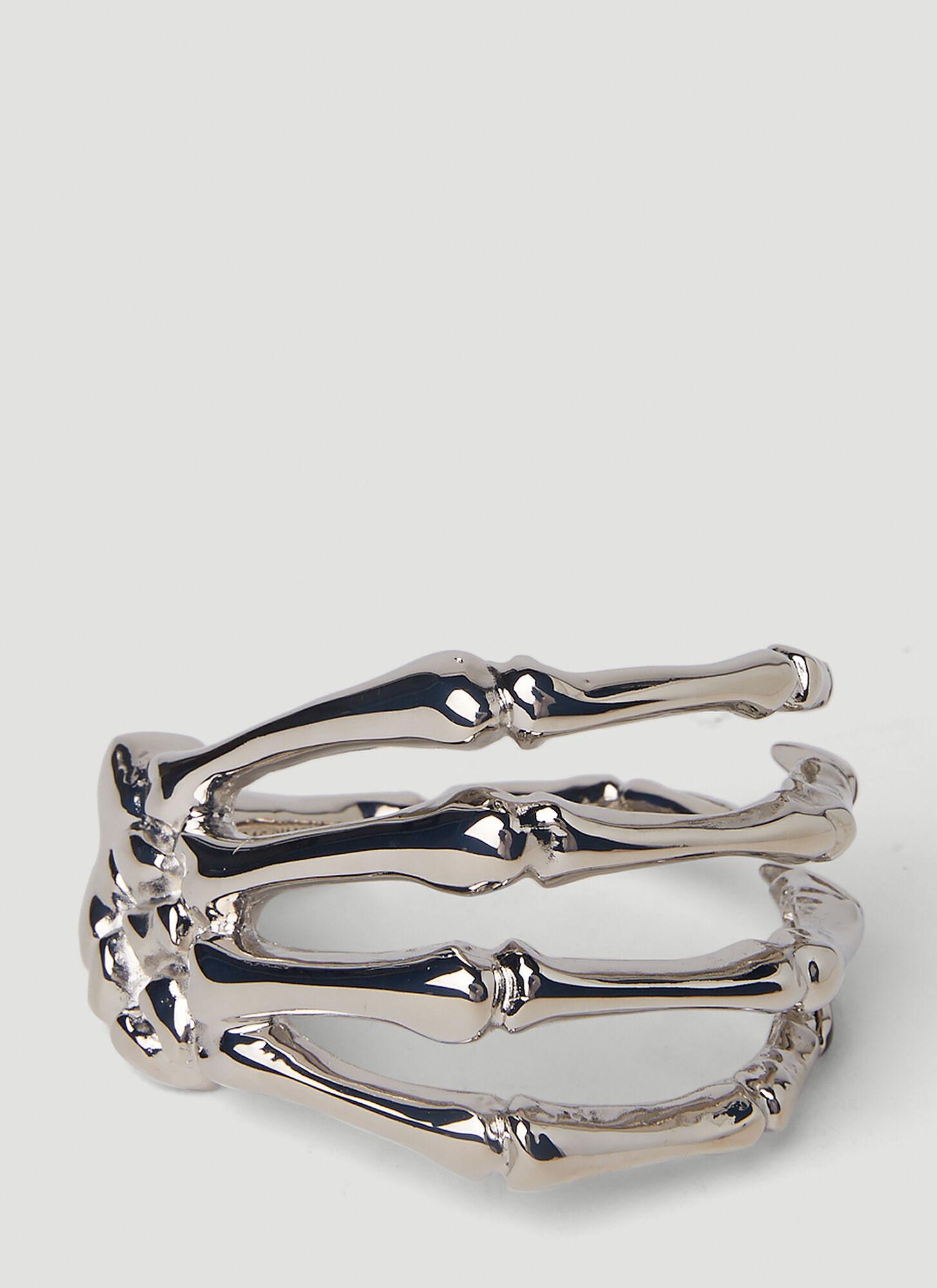 Raf Simons Skeleton Hand Ring in Gray | Lyst