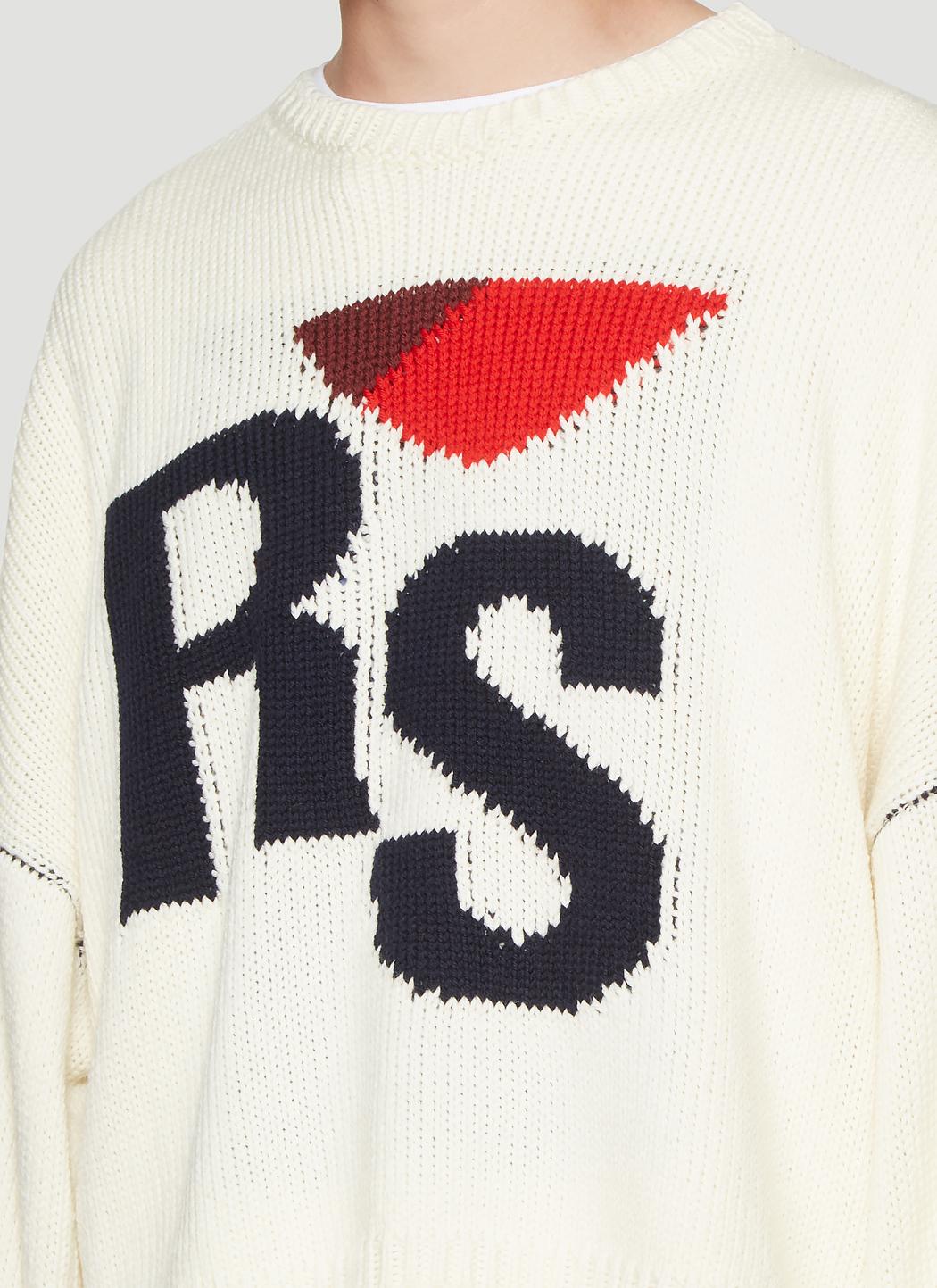 Raf Simons Cropped Rs Sweater in White for Men | Lyst Raf Simons Cropped Rs Sweater in White for Men | Lyst