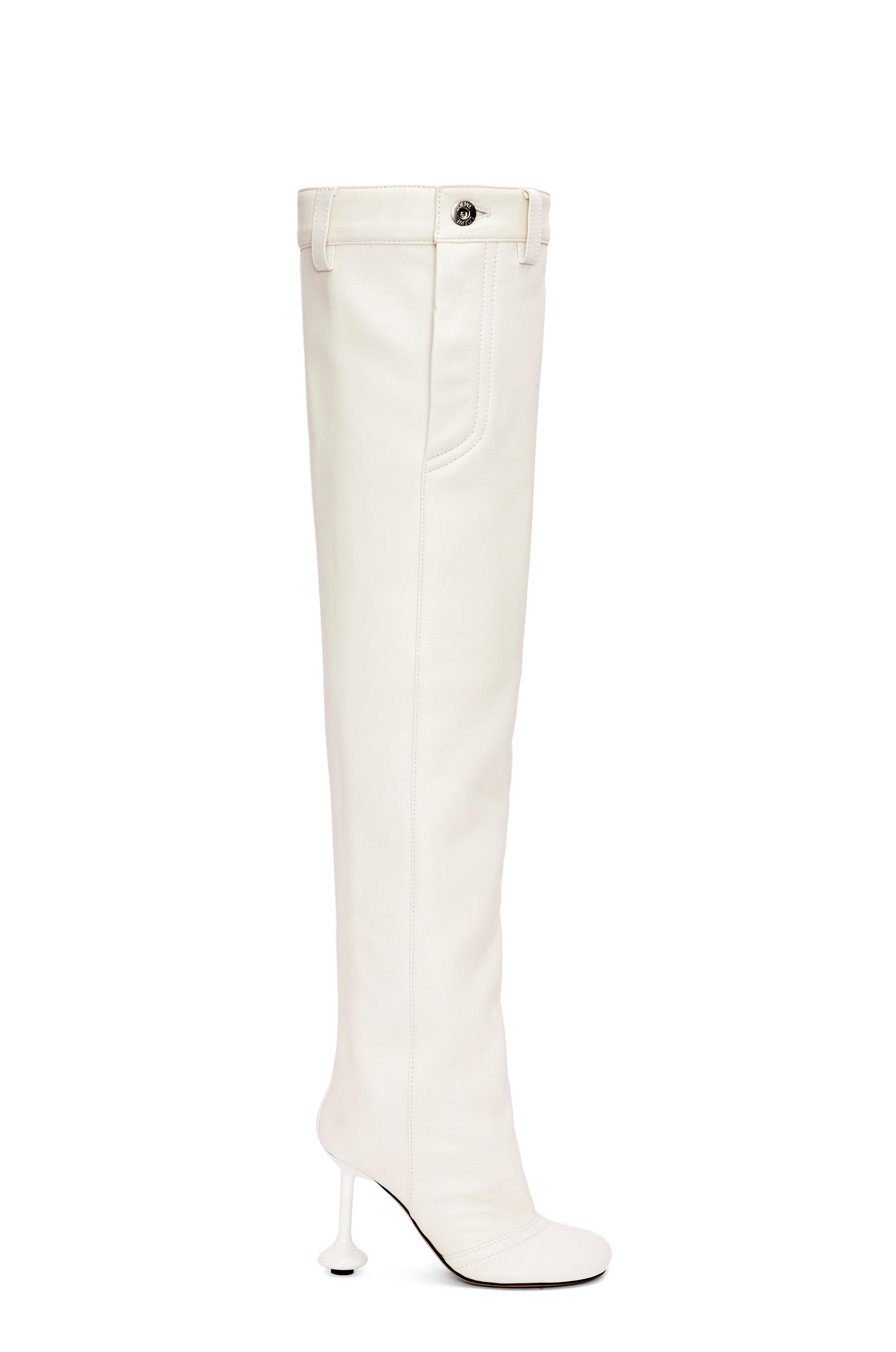 Loewe Toy Over The Knee Boot In Nappa Lambskin in White | Lyst