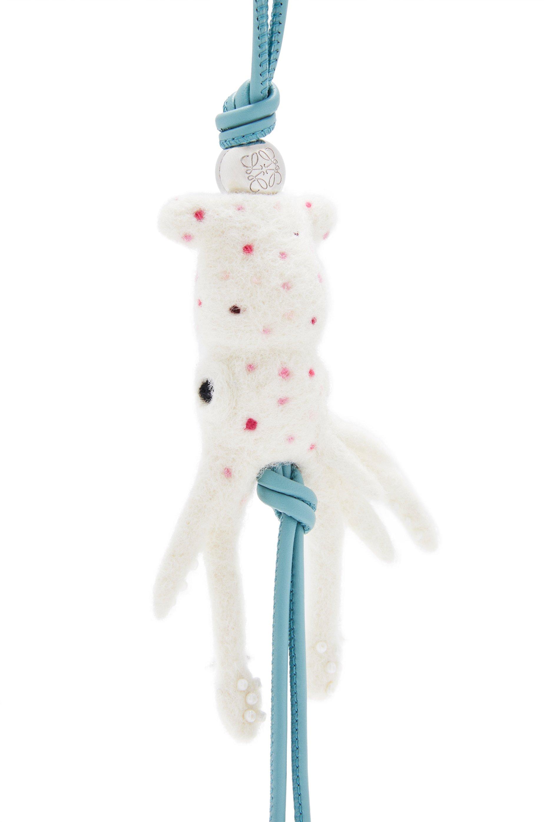 Loewe Luxury Squid Charm In Felt And Calfskin in Blue | Lyst
