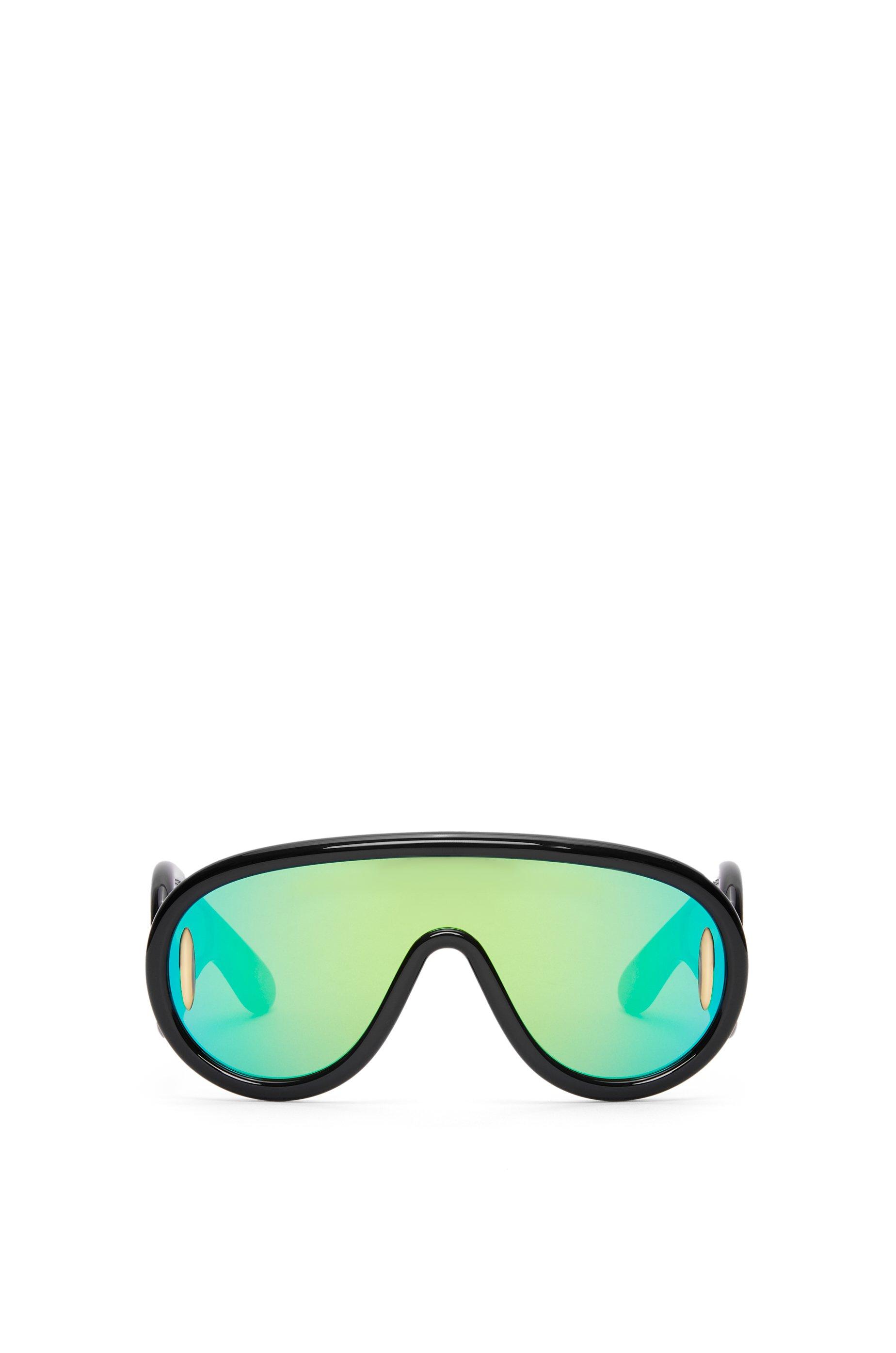 Loewe Wave Mask Sunglasses in Green | Lyst