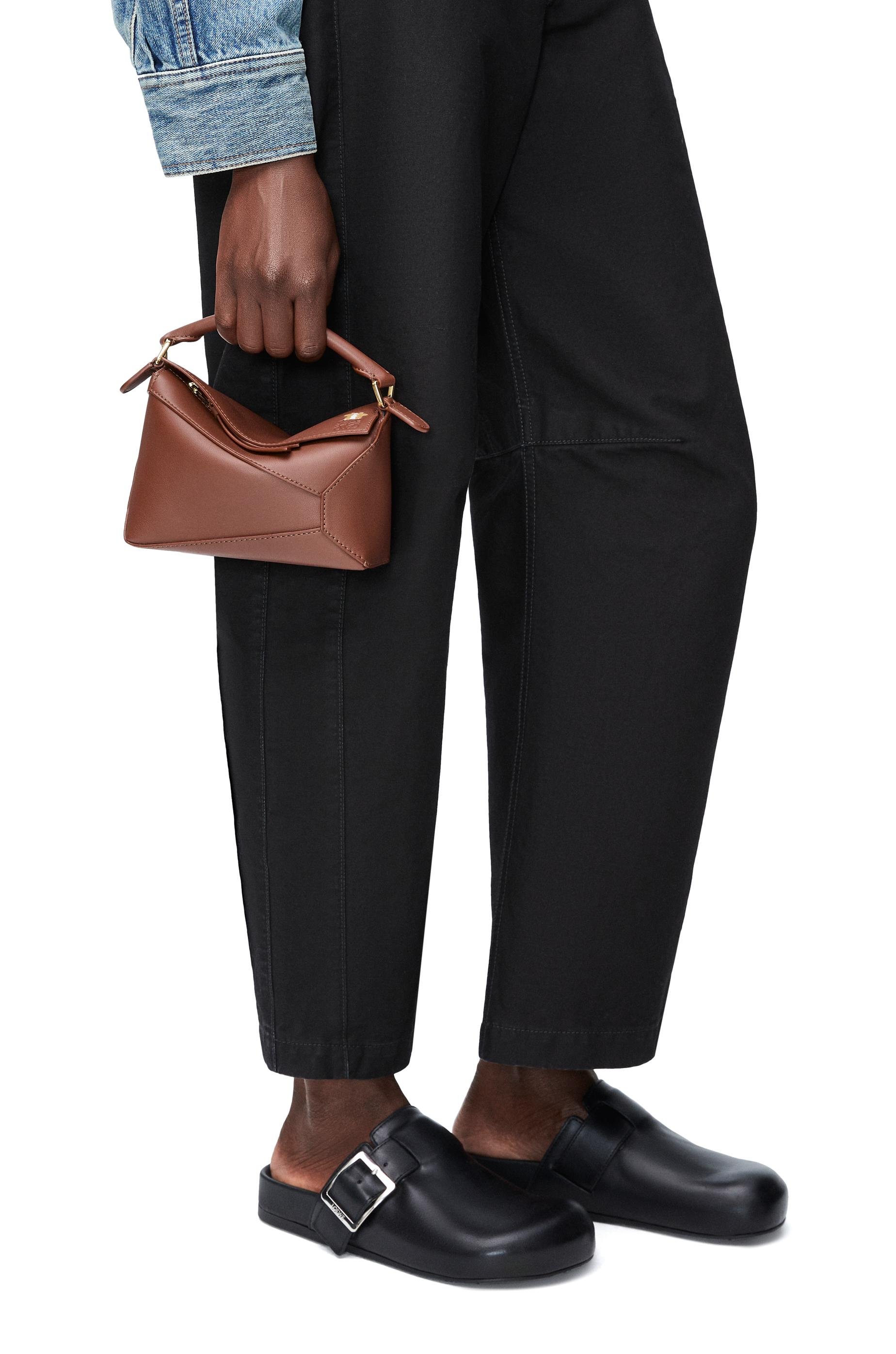 Loewe Luxury Hamster Mini Puzzle Bag In Nappa Calfskin in Black | Lyst