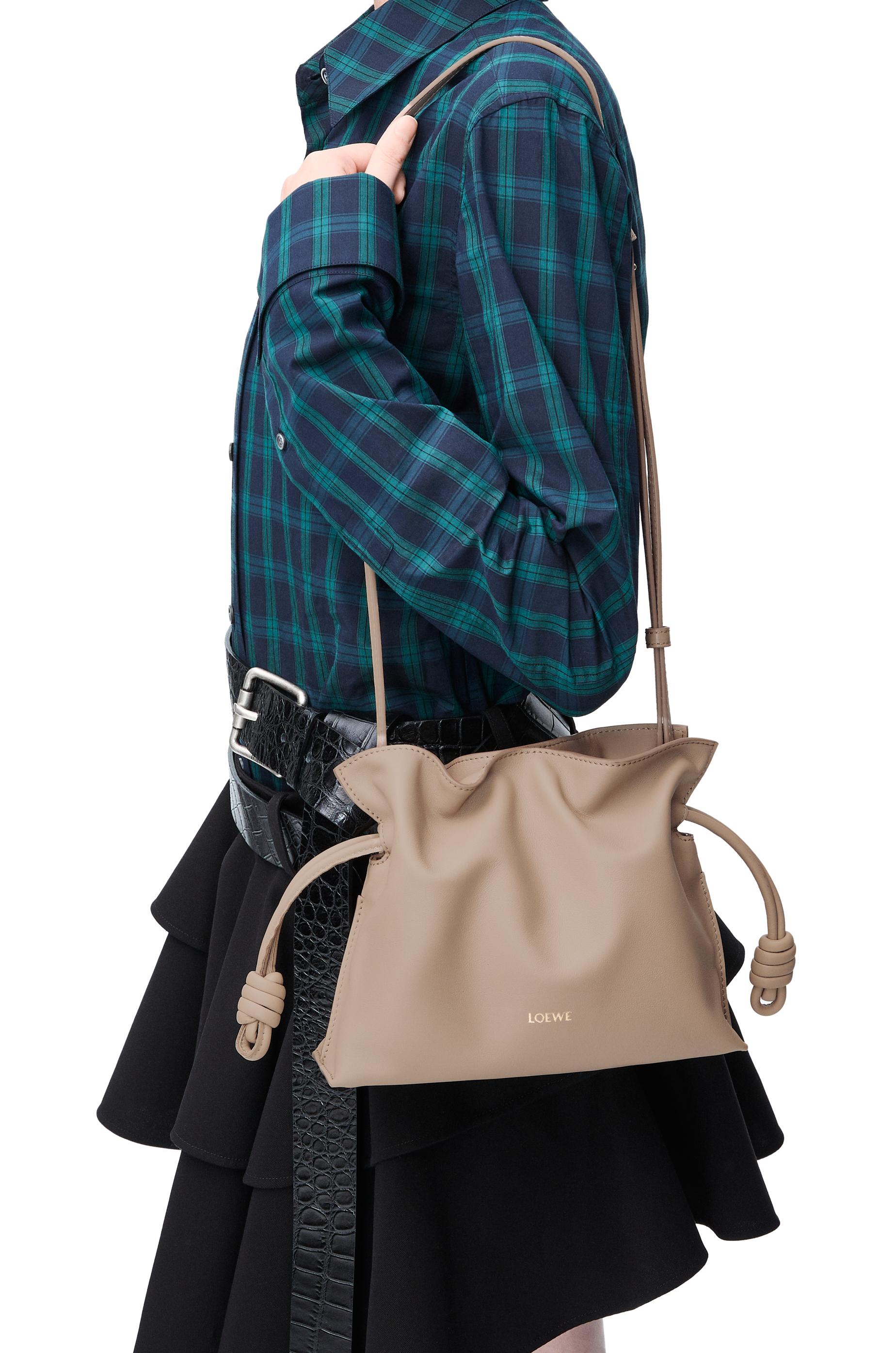 Loewe Luxury Mini Flamenco Clutch In Nappa Calfskin in Natural | Lyst