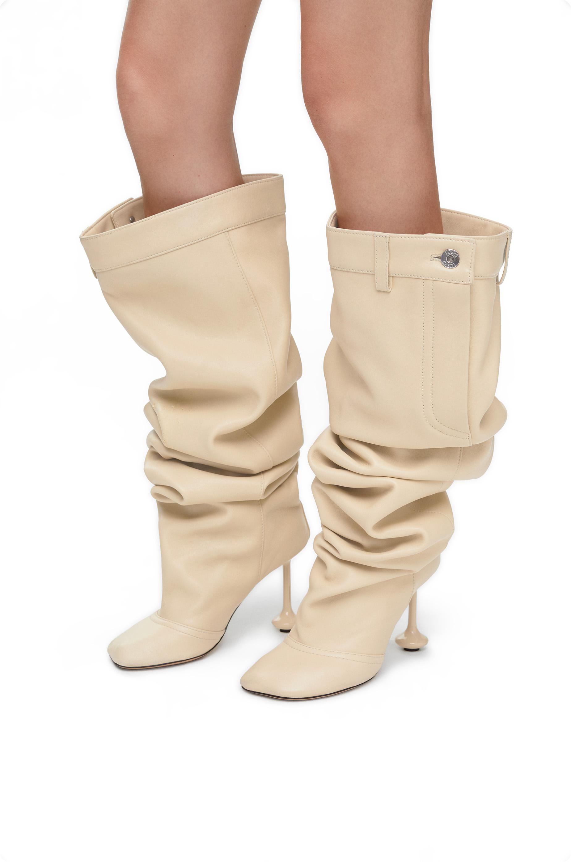 Loewe Luxury Toy Over The Knee Boot In Nappa Lambskin in Natural | Lyst